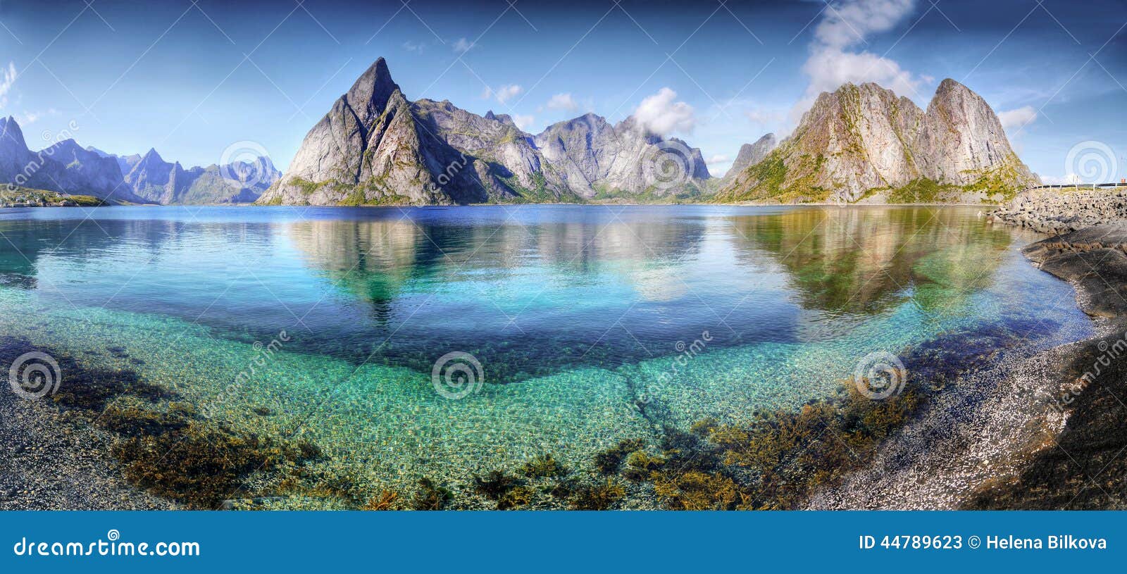 Schöne Landschaft, Panorama, Lofoten Stockbild - Bild von szenisch ...
