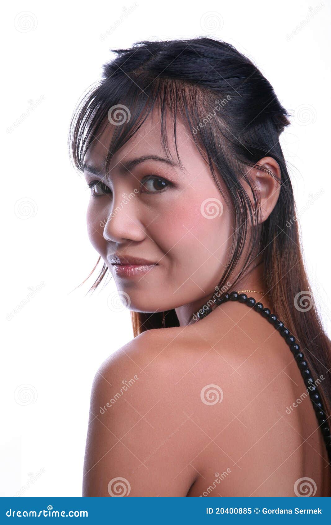 Schöne siamesische Frau stockbild. Bild von jung, empfindlich - 20400885