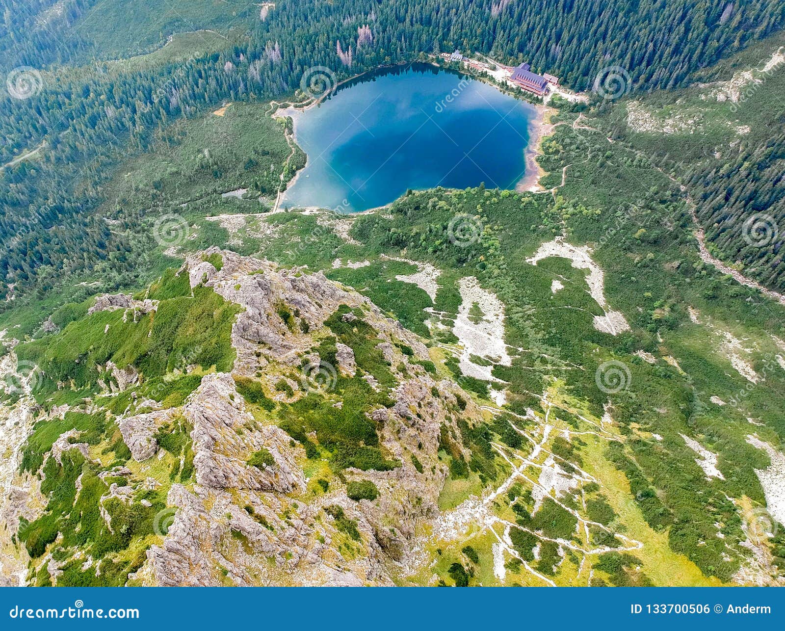 Schöner Poprad See in Slowakei in Europa Stockfoto - Bild von schön ...