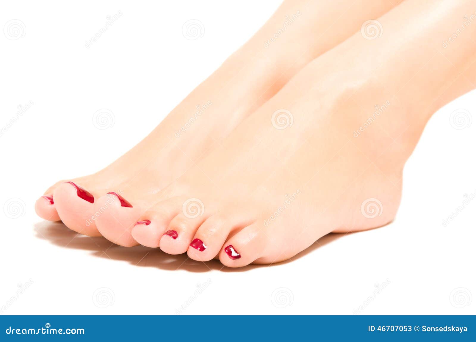 Schöner weiblicher Fuß stockbild. Bild von sauber, mädchen - 46707053