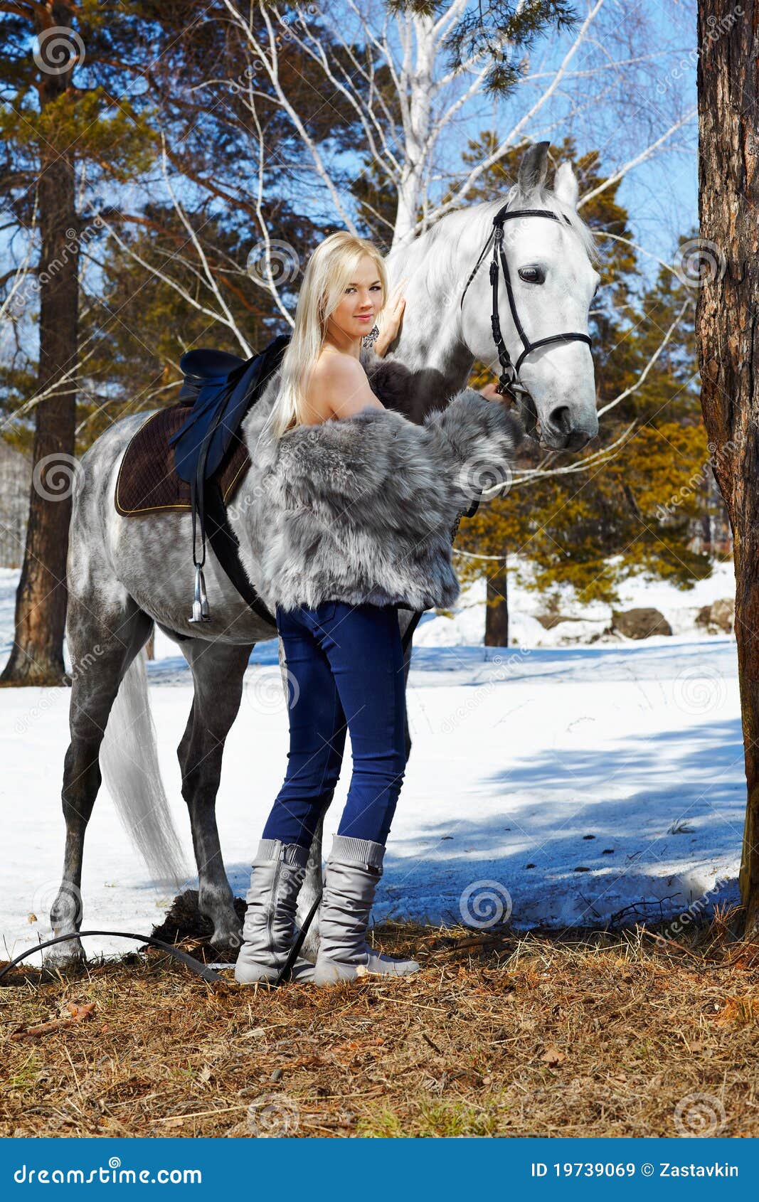 Schönes Mädchen mit Pferd stockbild. Bild von pferd, reiter - 19739069