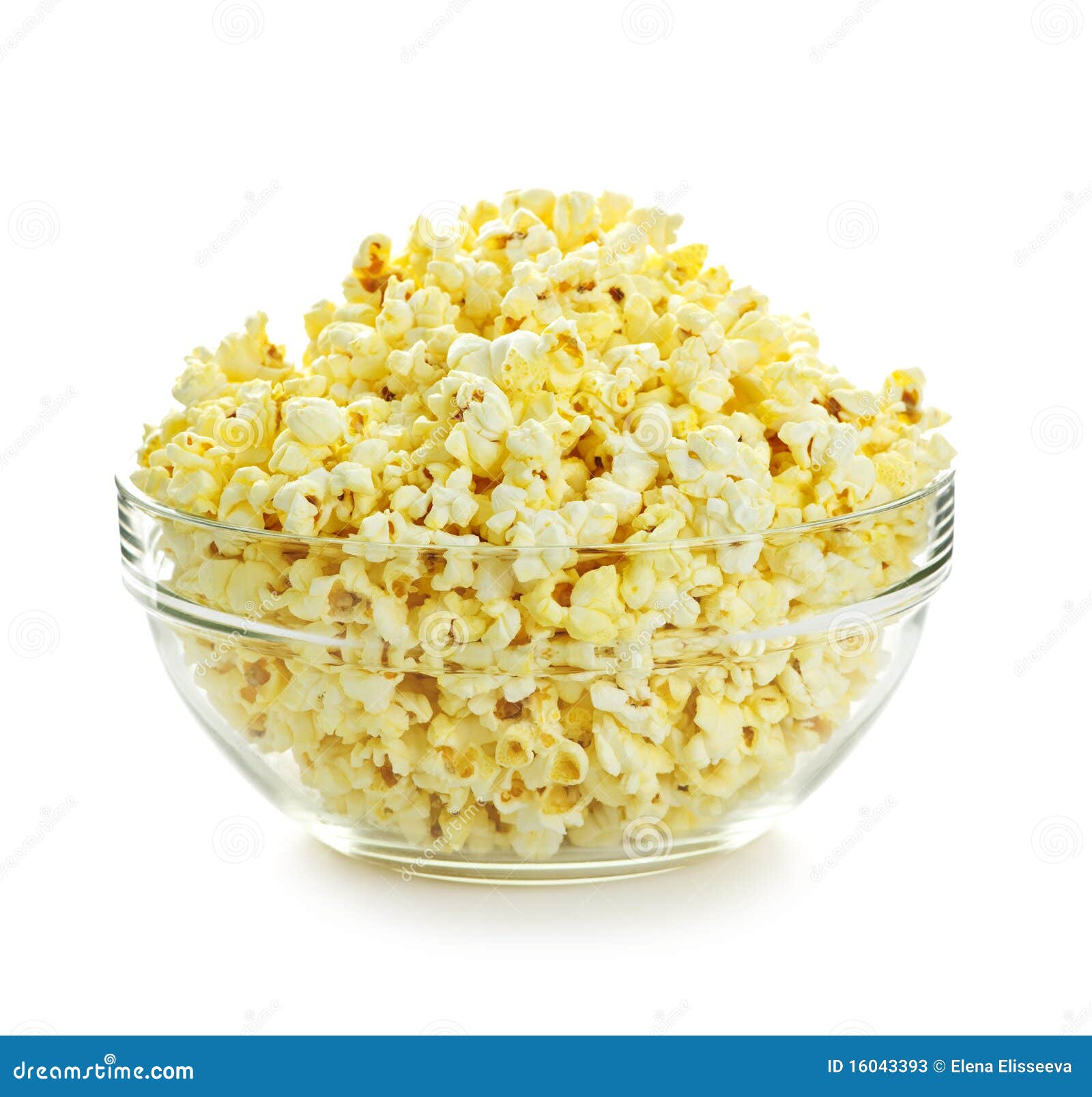 Schüssel Popcorn stockbild. Bild von frisch, voll, knusprig - 16043393
