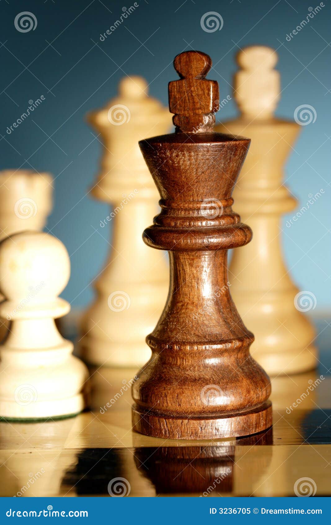 Schaak stock afbeelding. Image of zwart, besluit, koning - 3236705