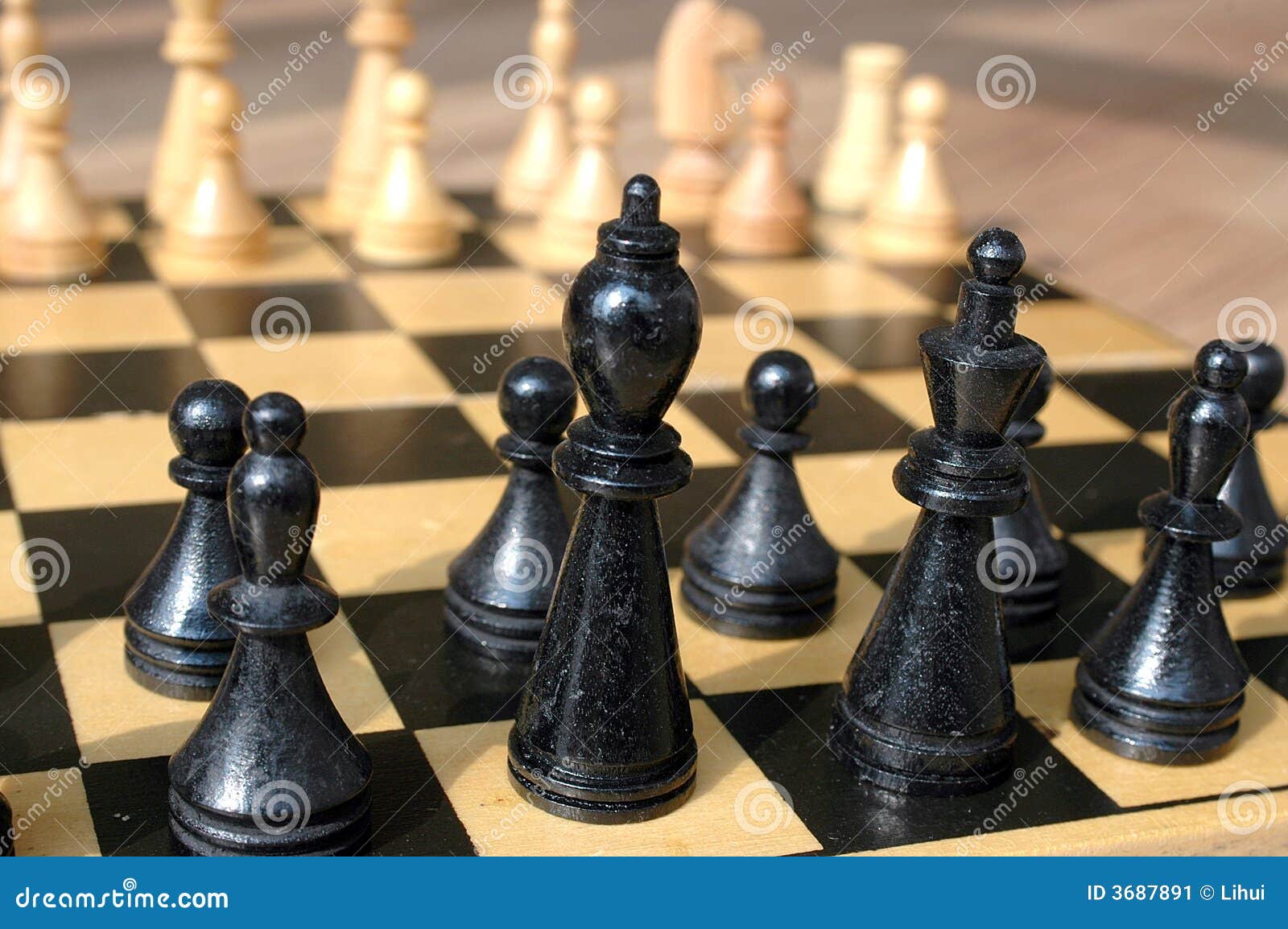 Schaak stock afbeelding. Image of afzet, strategisch, intellect - 3687891