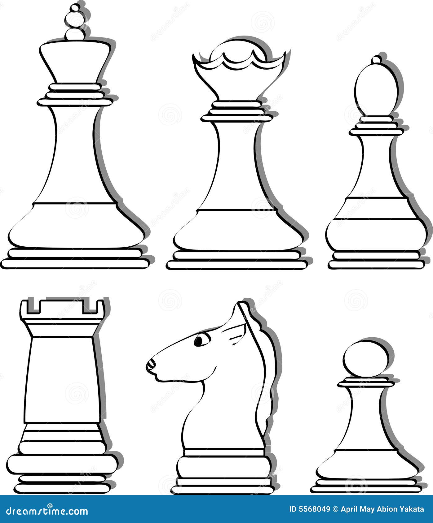 Schaak vector illustratie. Illustration of grafiek, schaak - 5568049