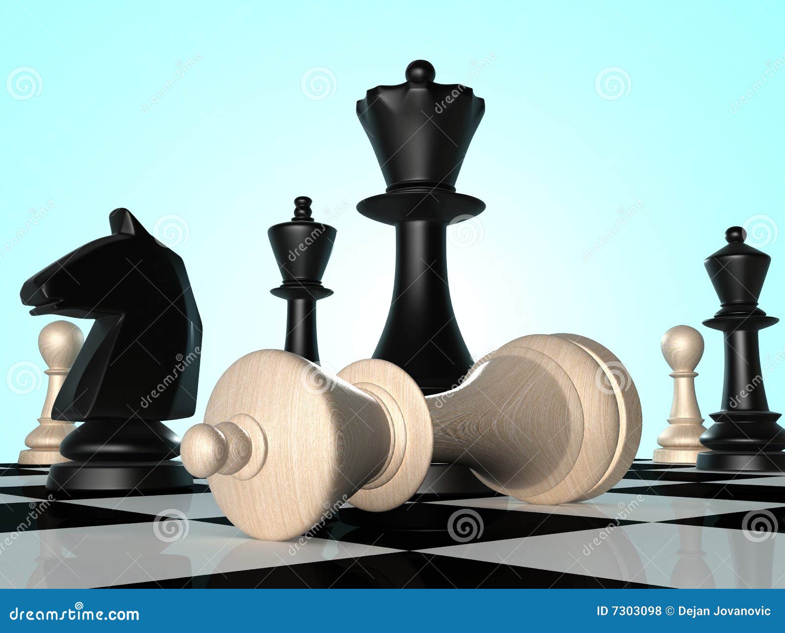 Schaak stock illustratie. Illustration of geluk, controle - 7303098