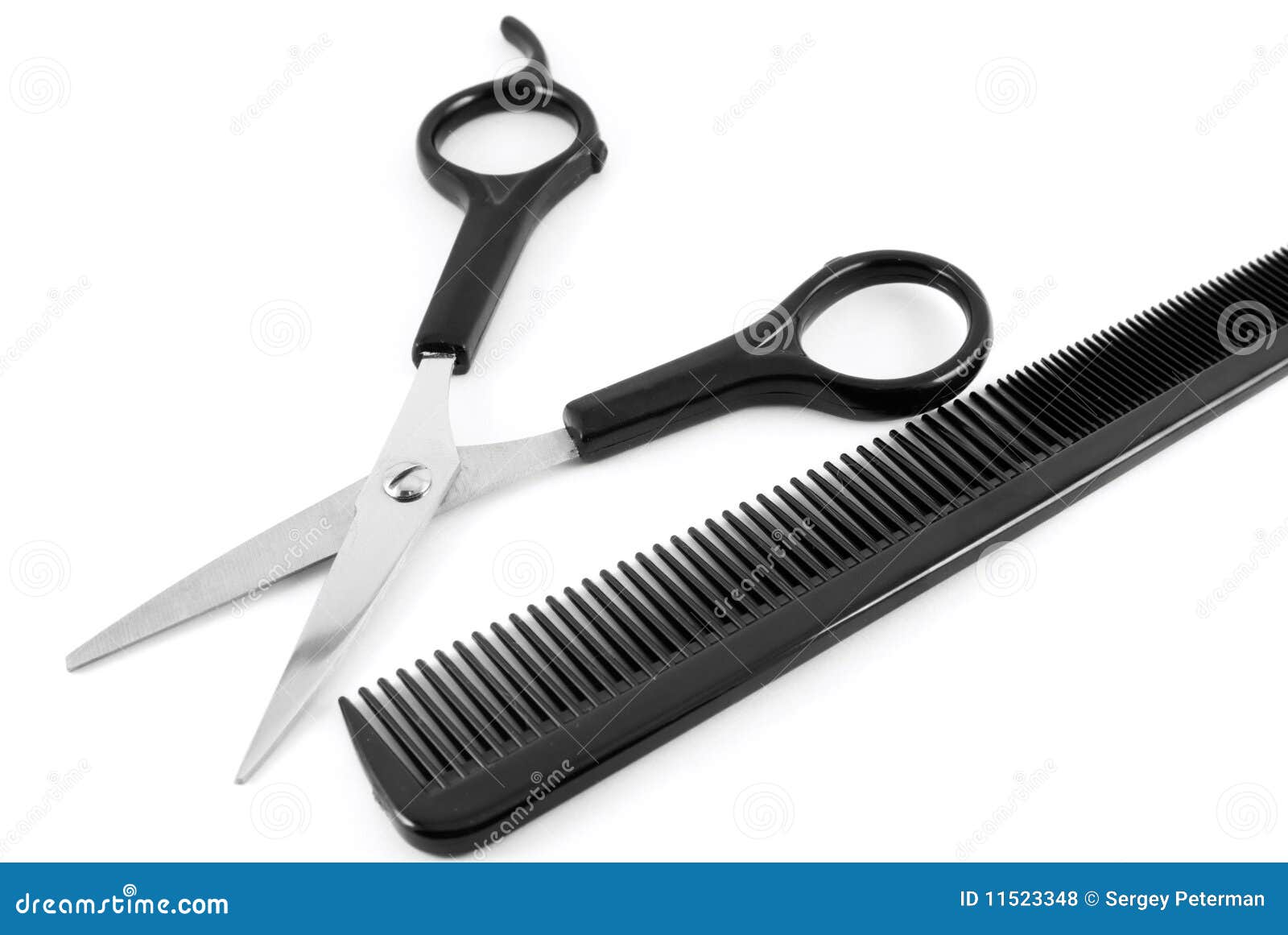 Schaar en kam stock foto. Image of bruidegom, zwart, apparatuur - 11523348