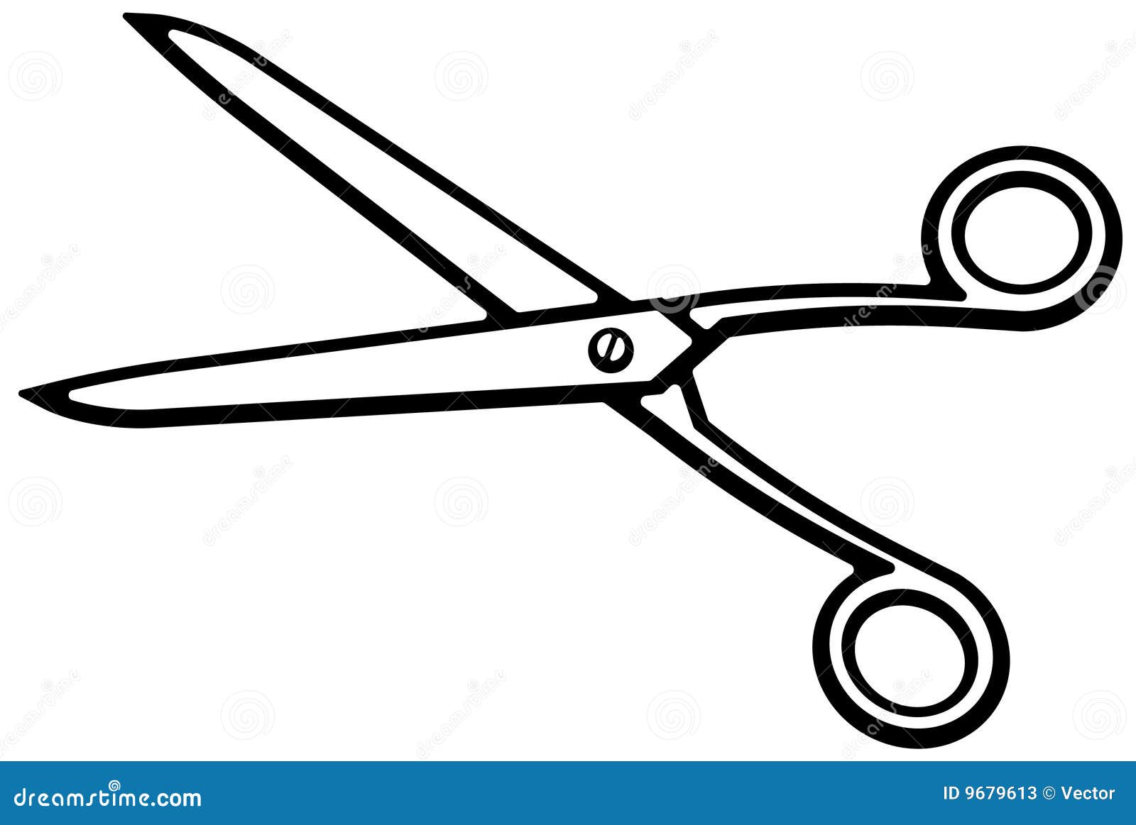 Schaar (Vector) vector illustratie. Illustration of schaar - 9679613