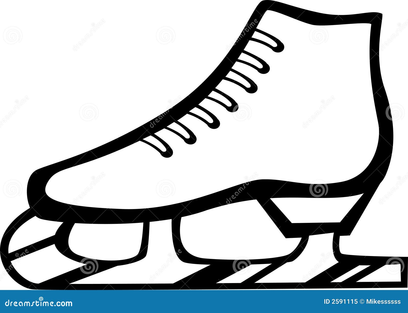 Schaats vector illustratie. Illustration of illustratie - 2591115