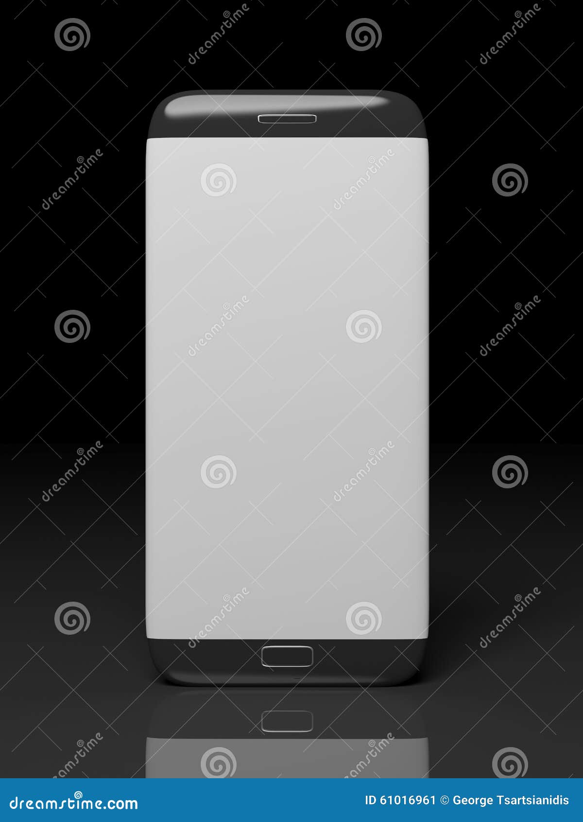Schablone Smartphone-leeren Bildschirms Stock Abbildung - Illustration ...