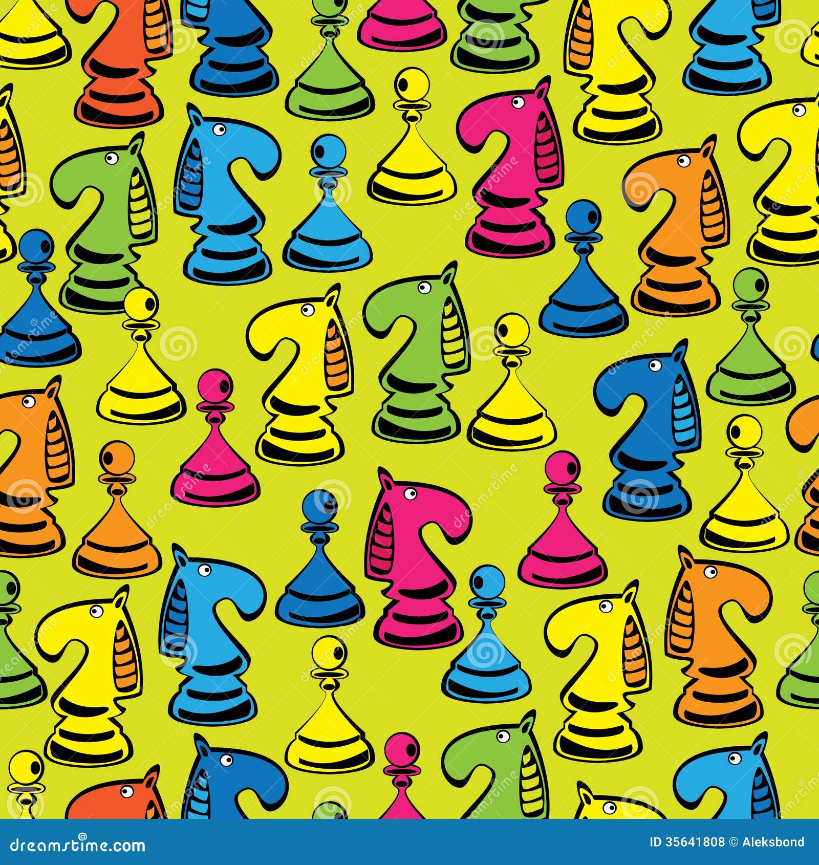 Schach Des Nahtlosen Musters Vektor Abbildung - Illustration von ...