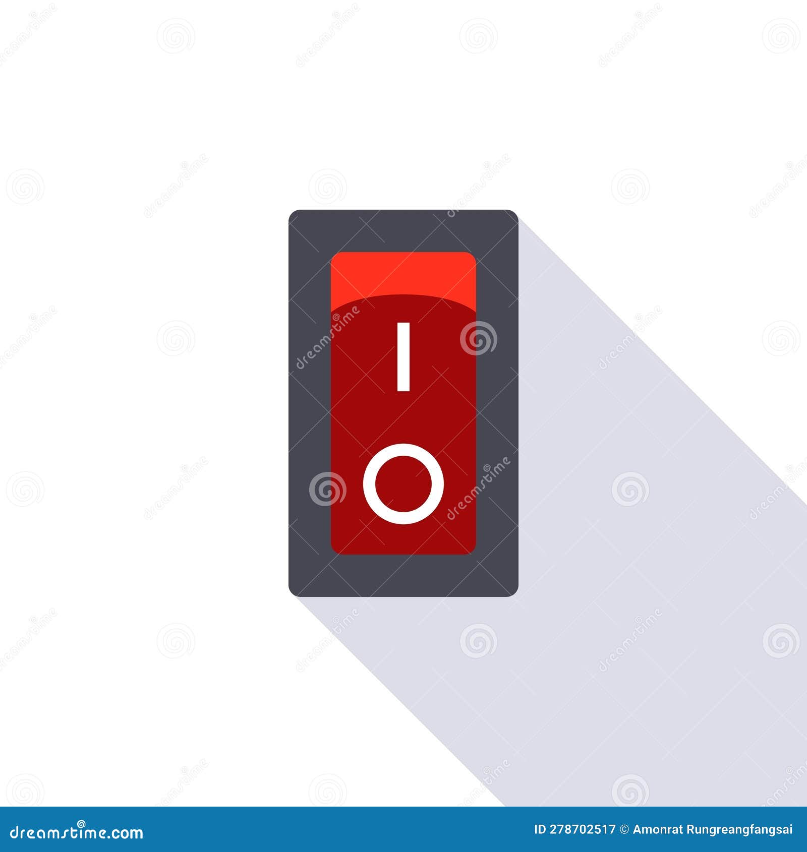 Schalter Oder Schalten Sie Den Strom Aus Vektor Abbildung ...