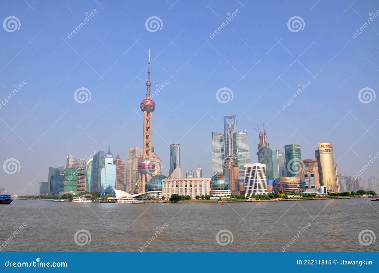 Schang-Hai Pudong, Cina fotografia editoriale. Immagine di globale ...