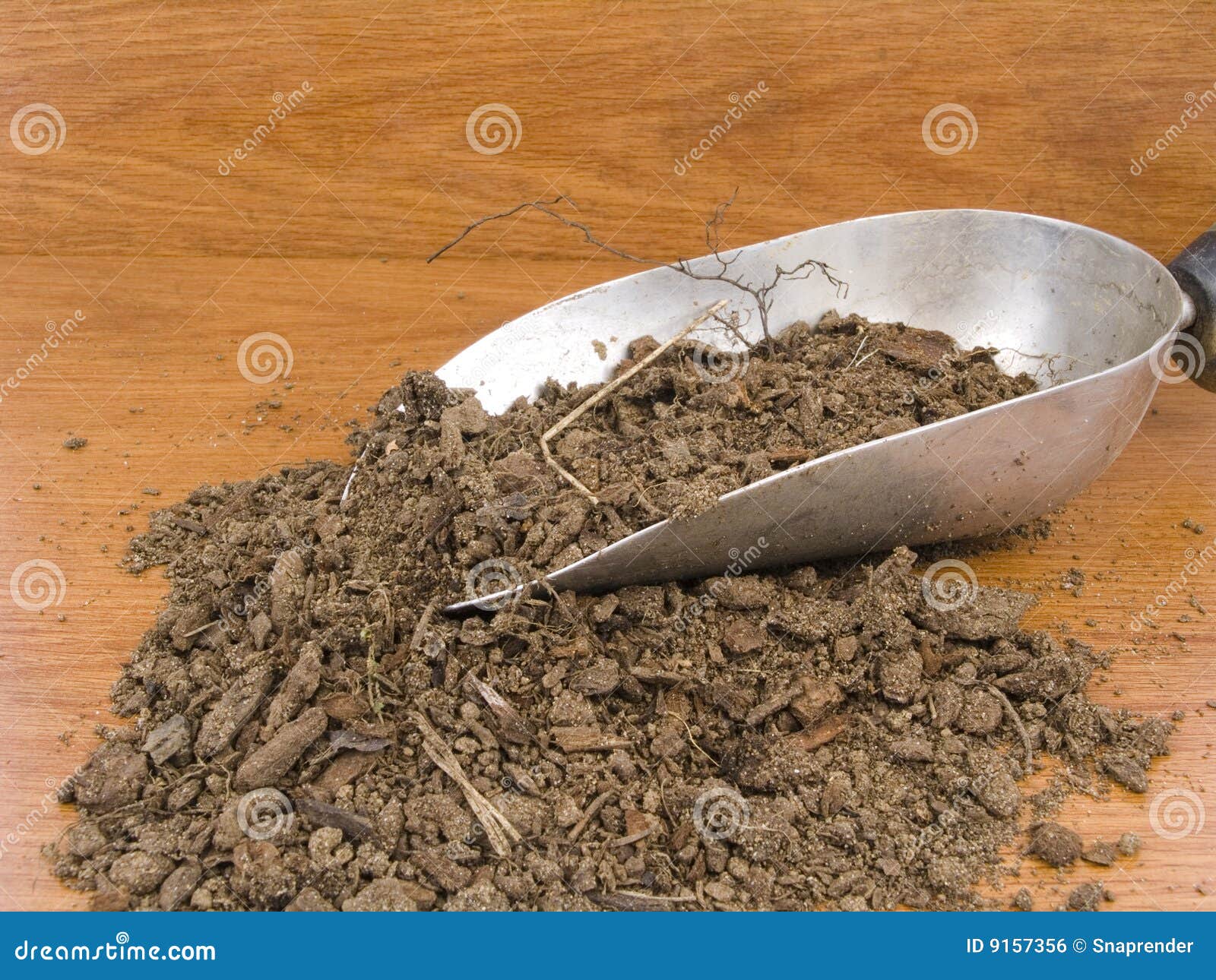 Schaufel und Schmutz stockfoto. Bild von hilfsmittel, holz - 9157356