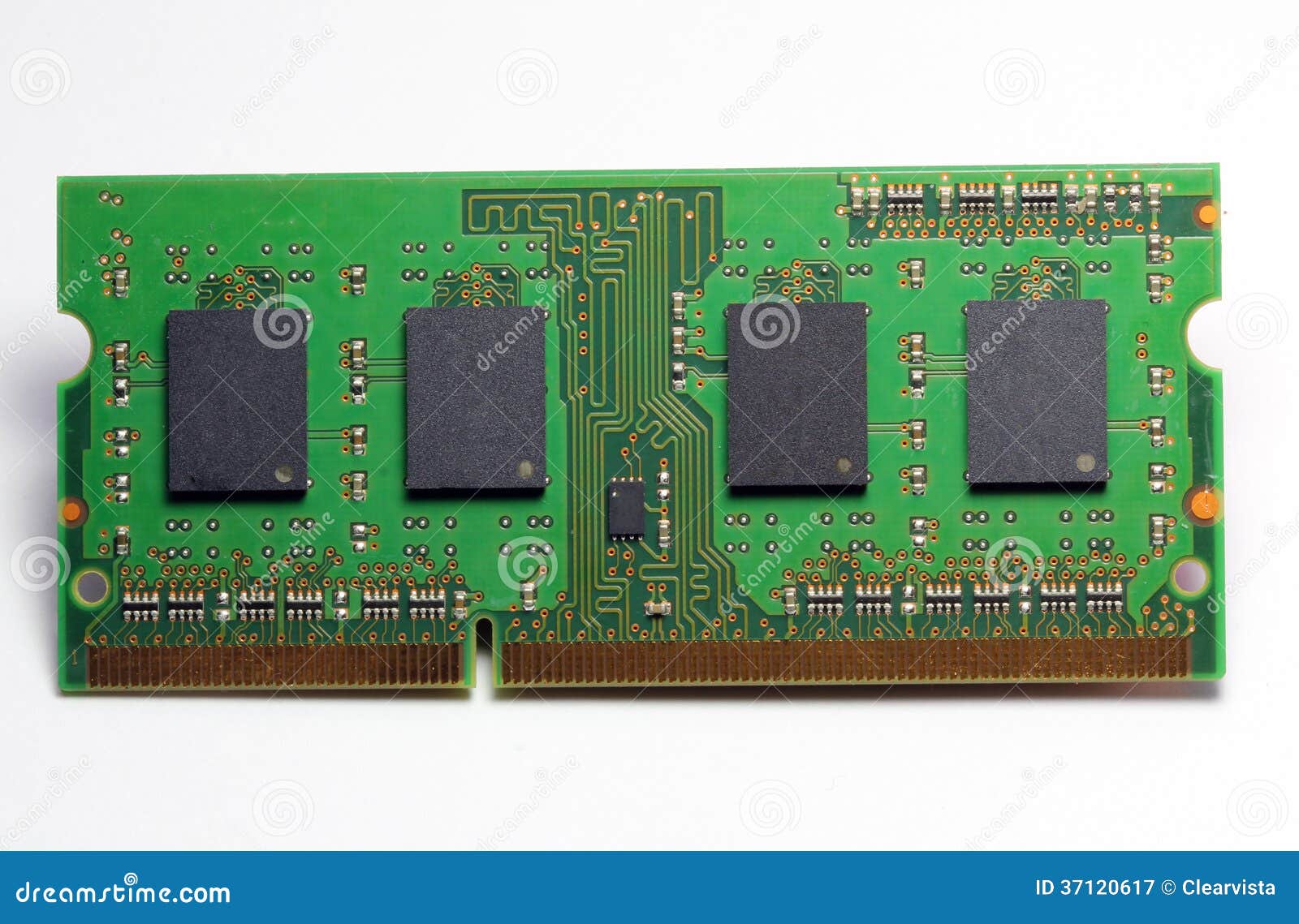 Scheda Di Memoria Di RAM Per Un Computer. Immagine Stock - Immagine di ...