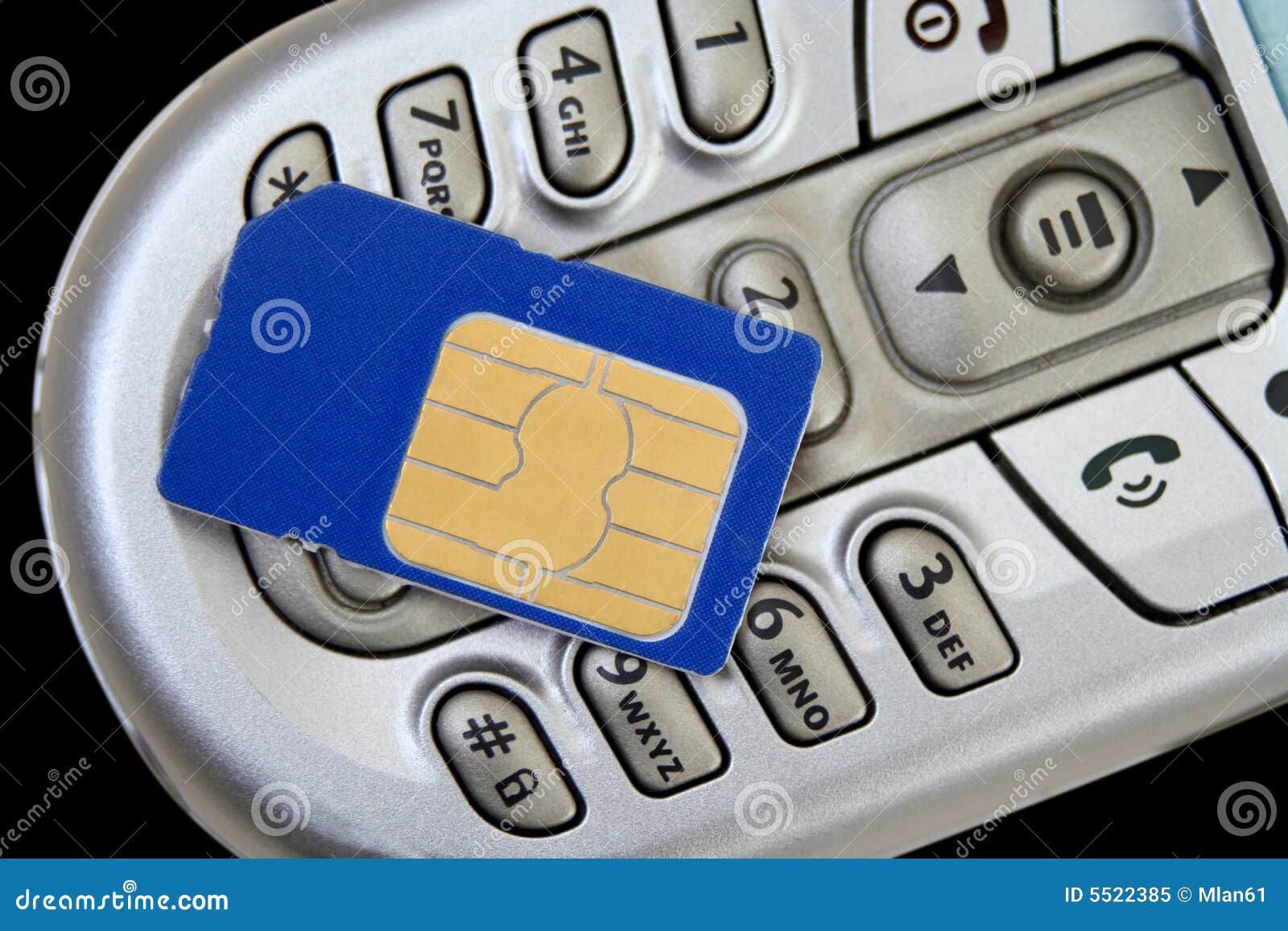 Scheda di Sim immagine stock. Immagine di macro, rilievo - 5522385