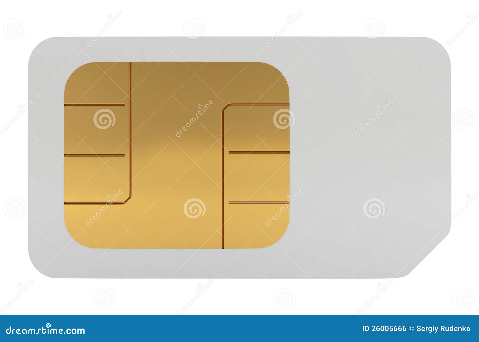 Scheda Di SIM Per Il Telefono Mobile Illustrazione di Stock ...