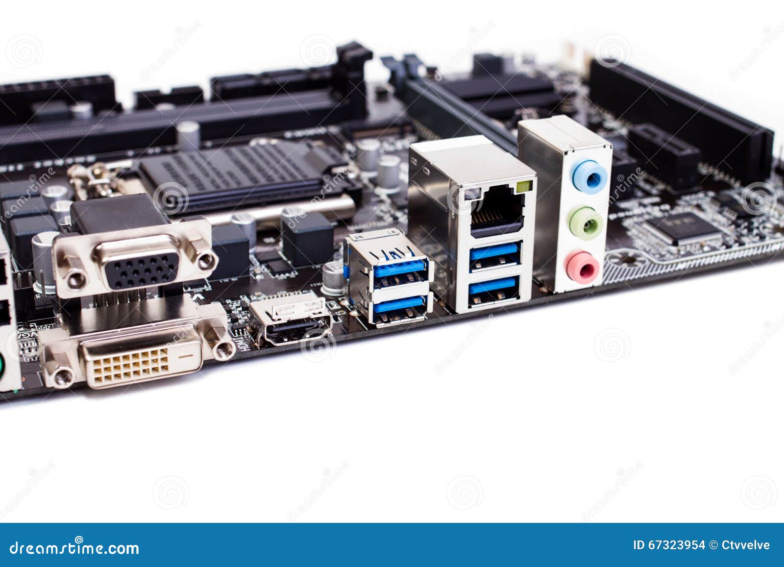 Scheda Madre Del Computer Del PC Fotografia Stock - Immagine di ...