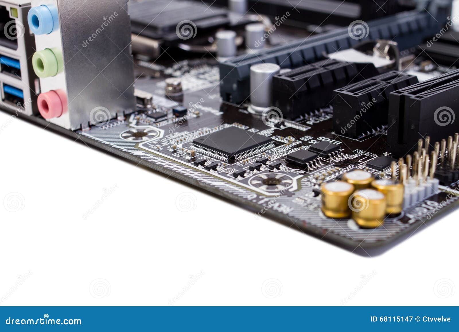 Scheda Madre Del Computer Del PC Immagine Stock - Immagine di ...