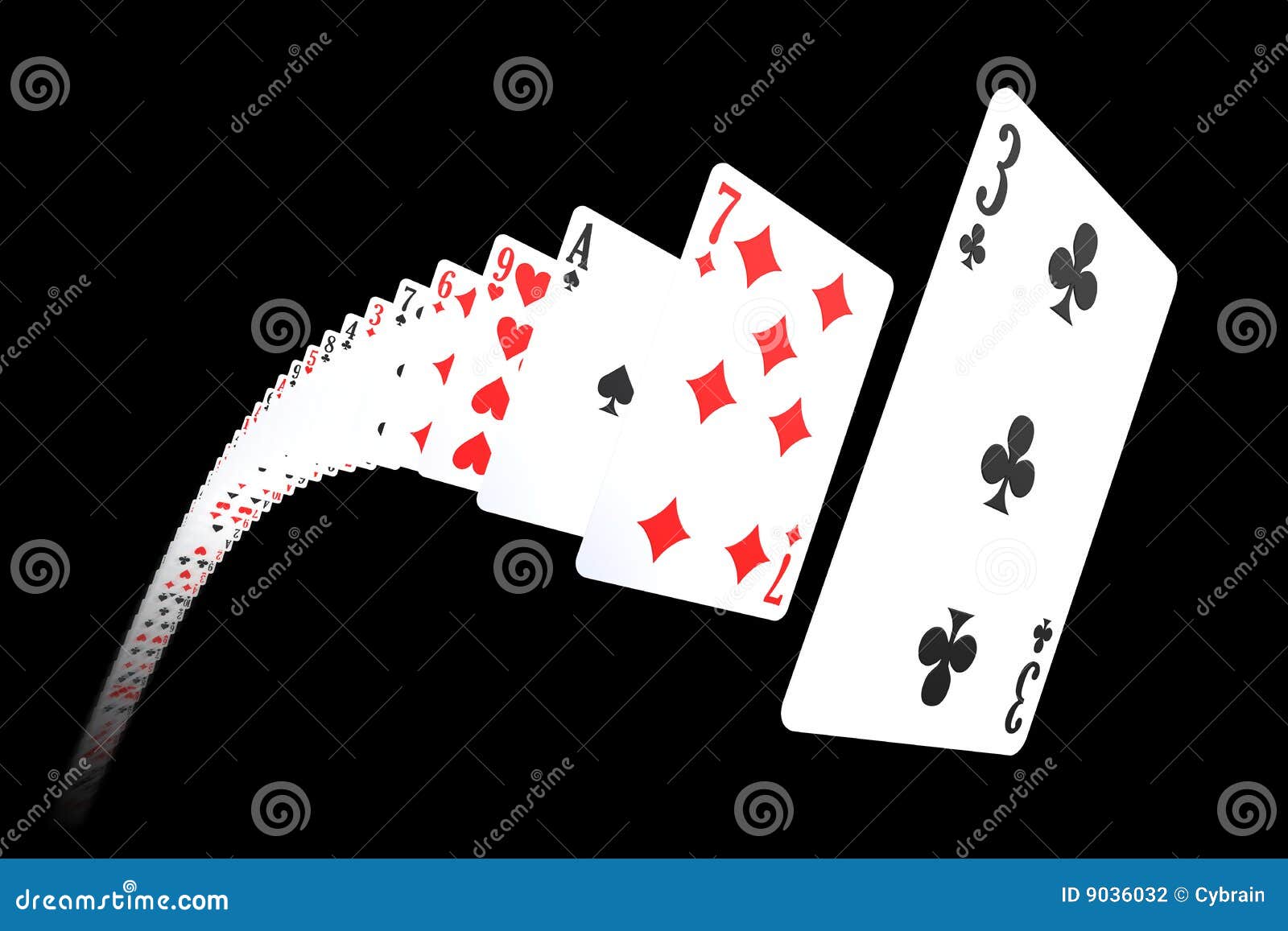 Schede di gioco volanti illustrazione di stock. Illustrazione di ...