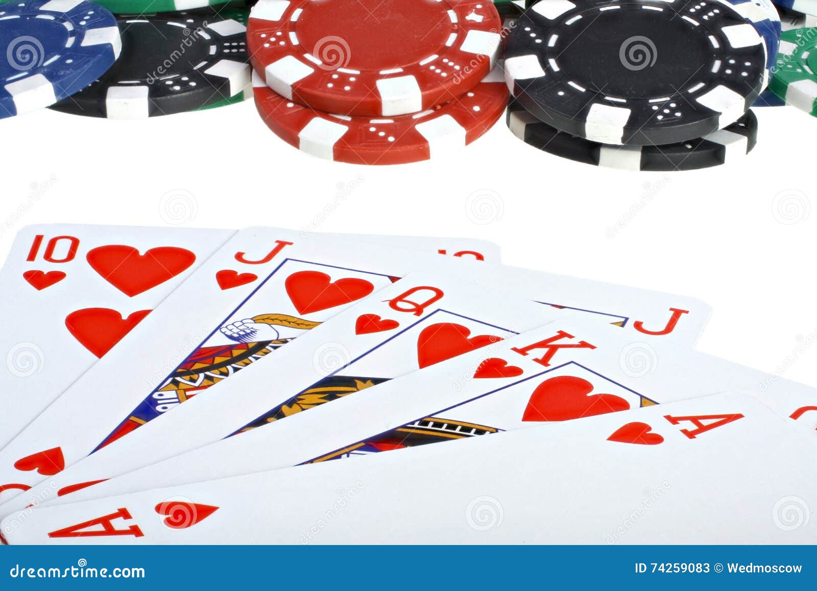 Schede E Chip Di Gioco Della Mazza Immagine Stock - Immagine di oggetto ...