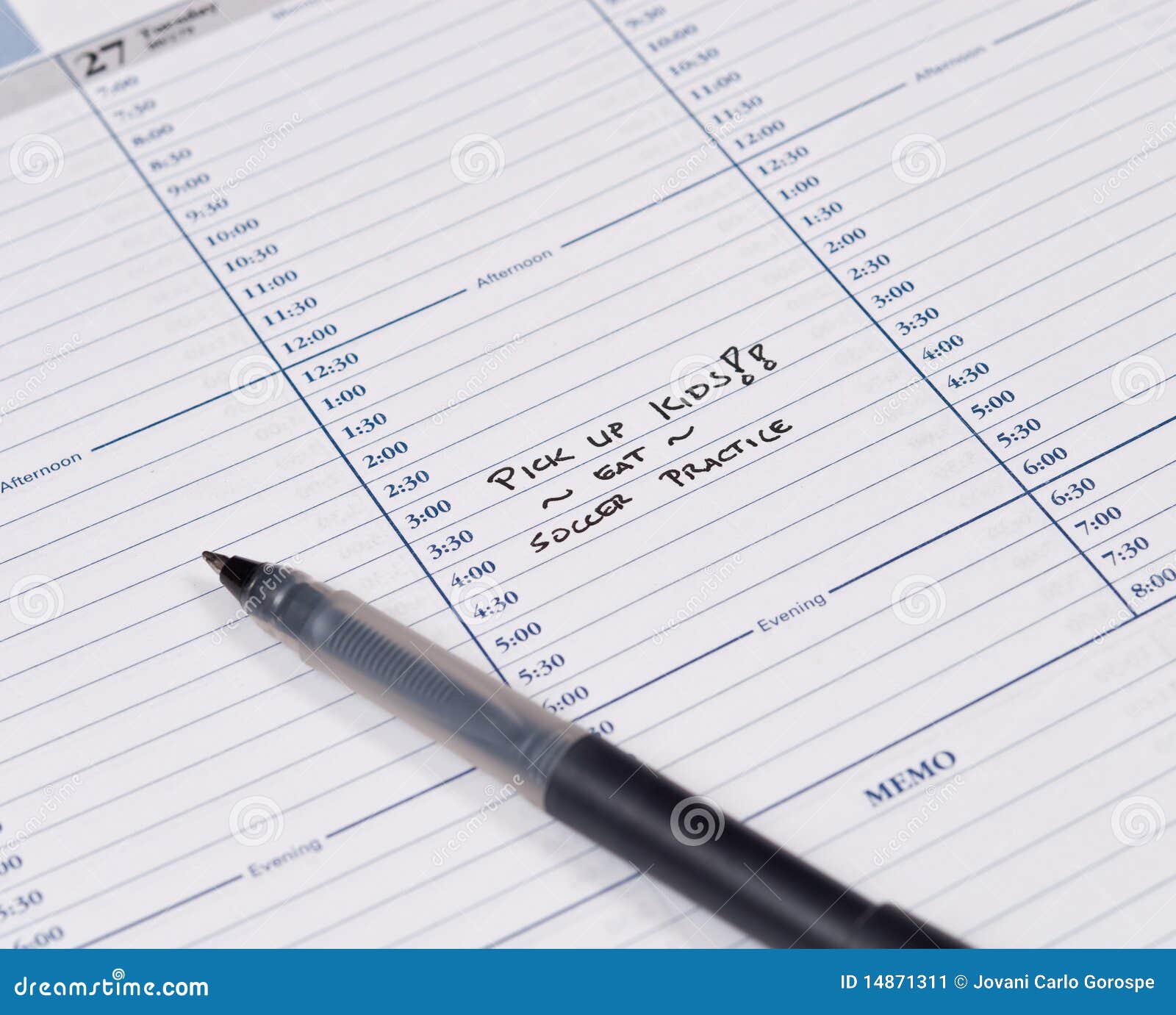Daily Schedule stock image. Image of glasses, list, order - 14871311