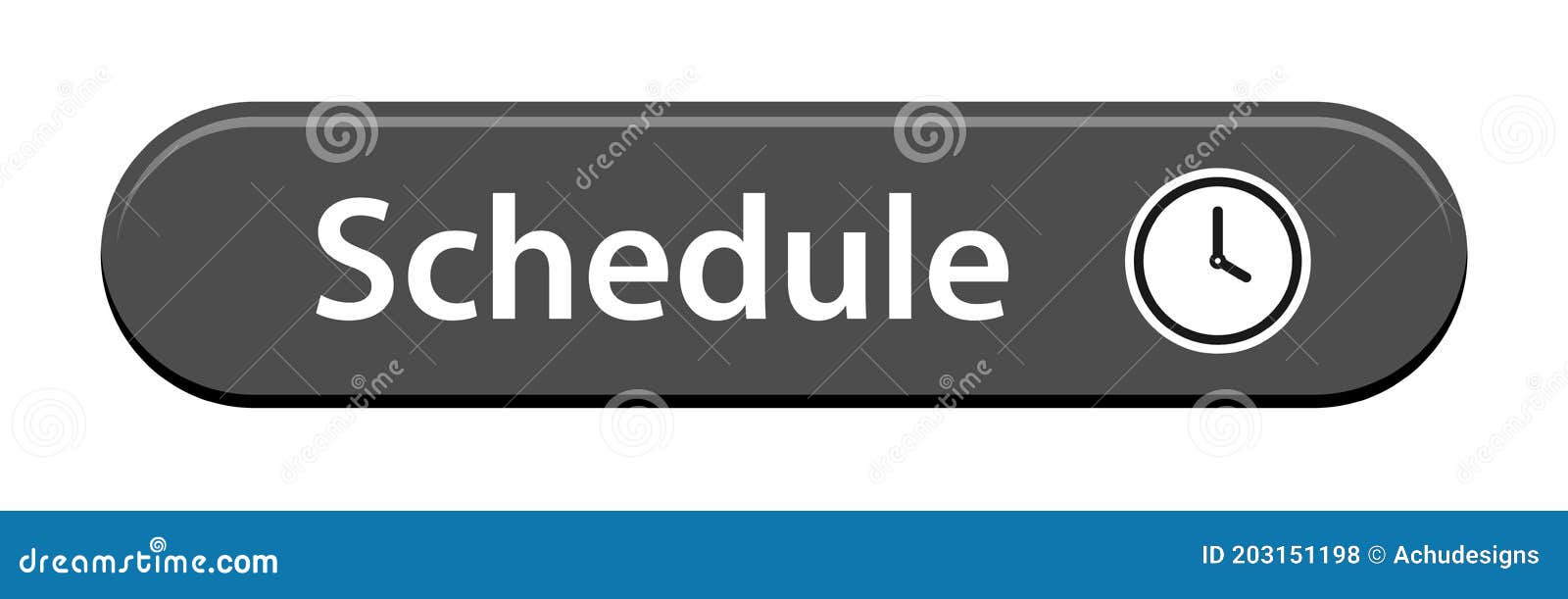 Schedule button stock vector. Illustration of calendar - 203151198