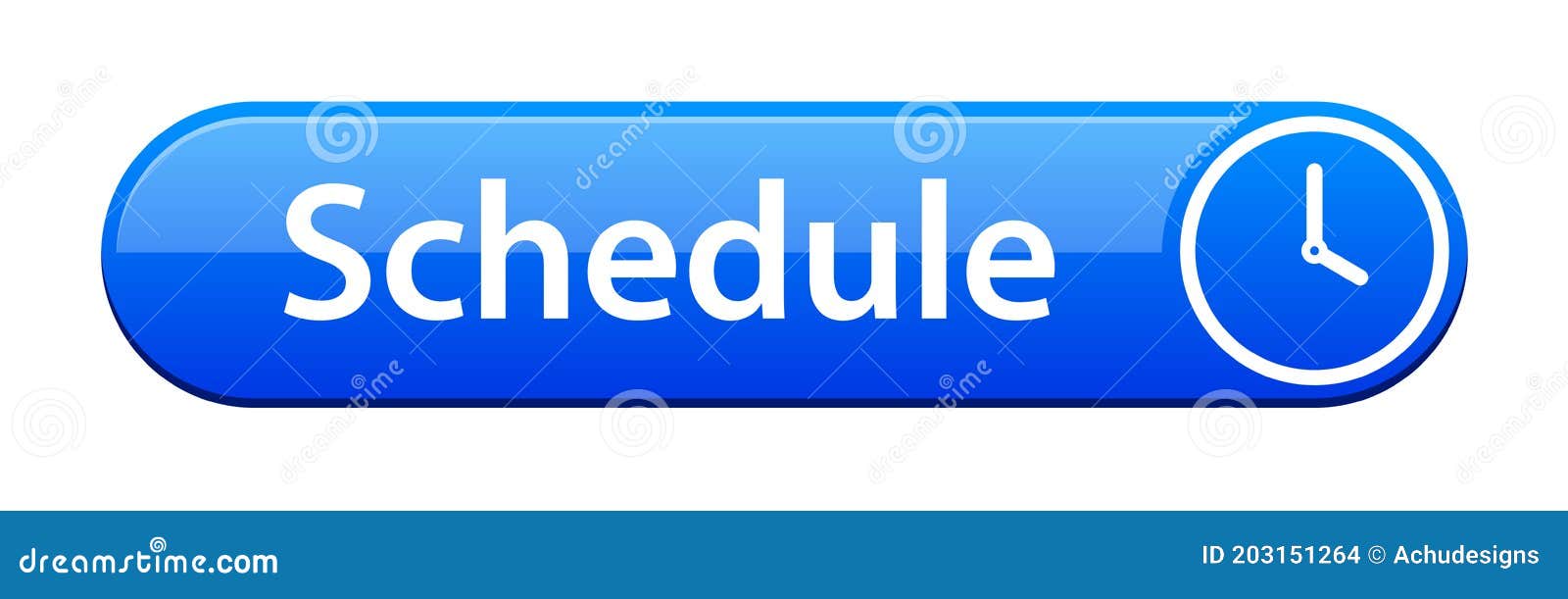 Schedule button stock vector. Illustration of event - 203151264
