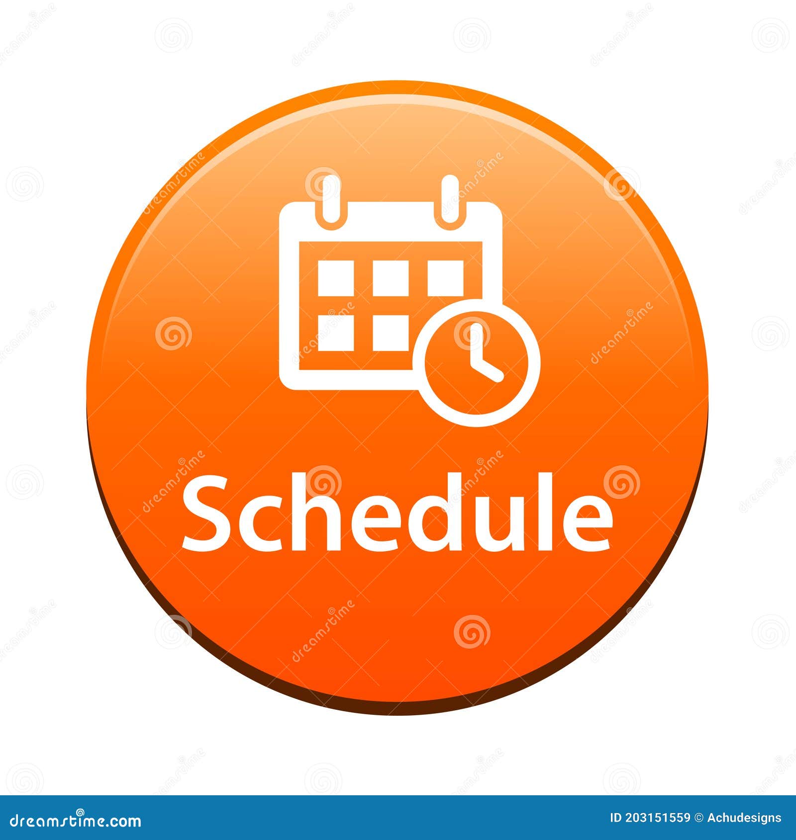 Schedule button stock vector. Illustration of appointment - 203151559