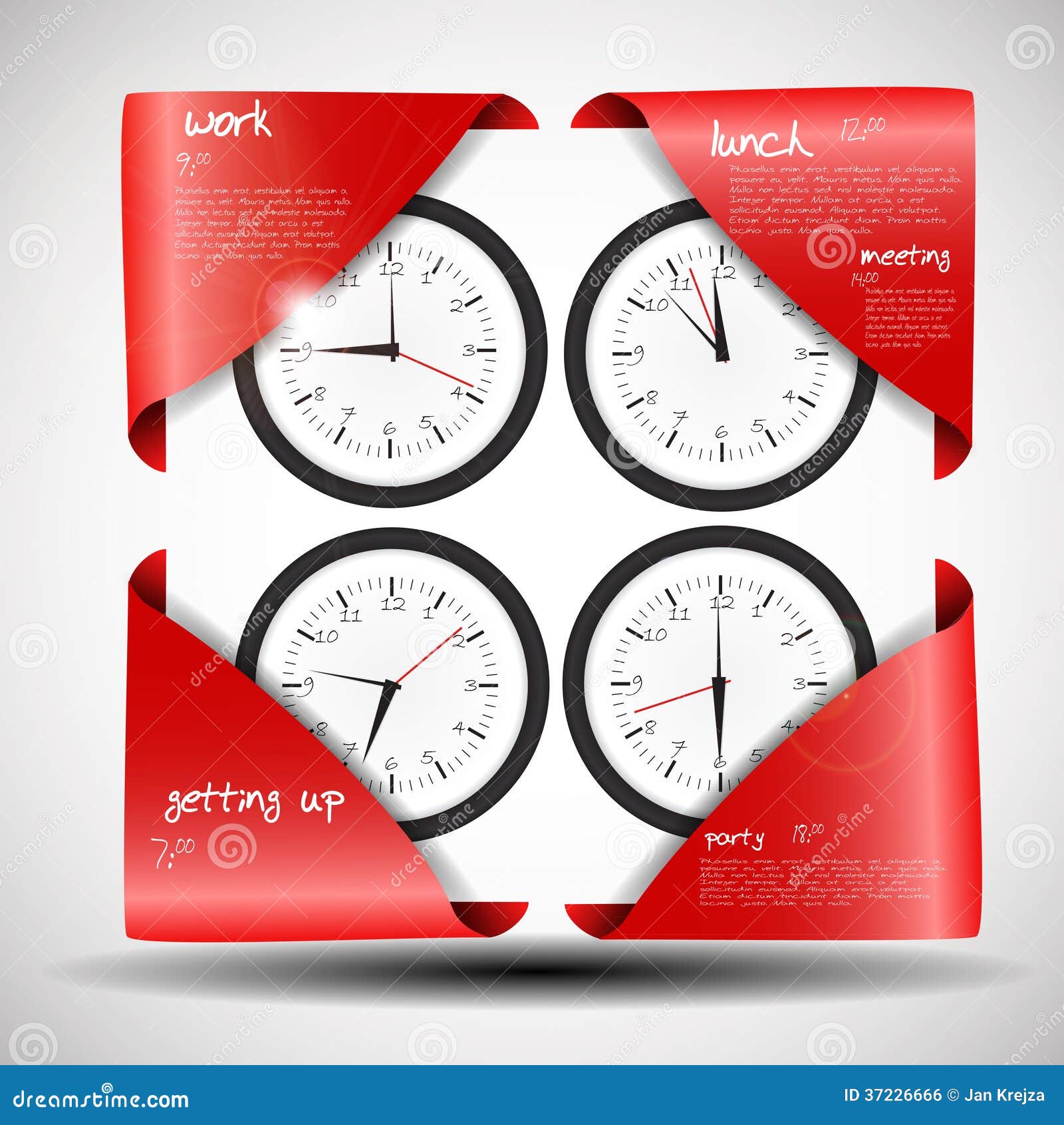 Daily schedule stock illustration. Illustration of paper - 37226666