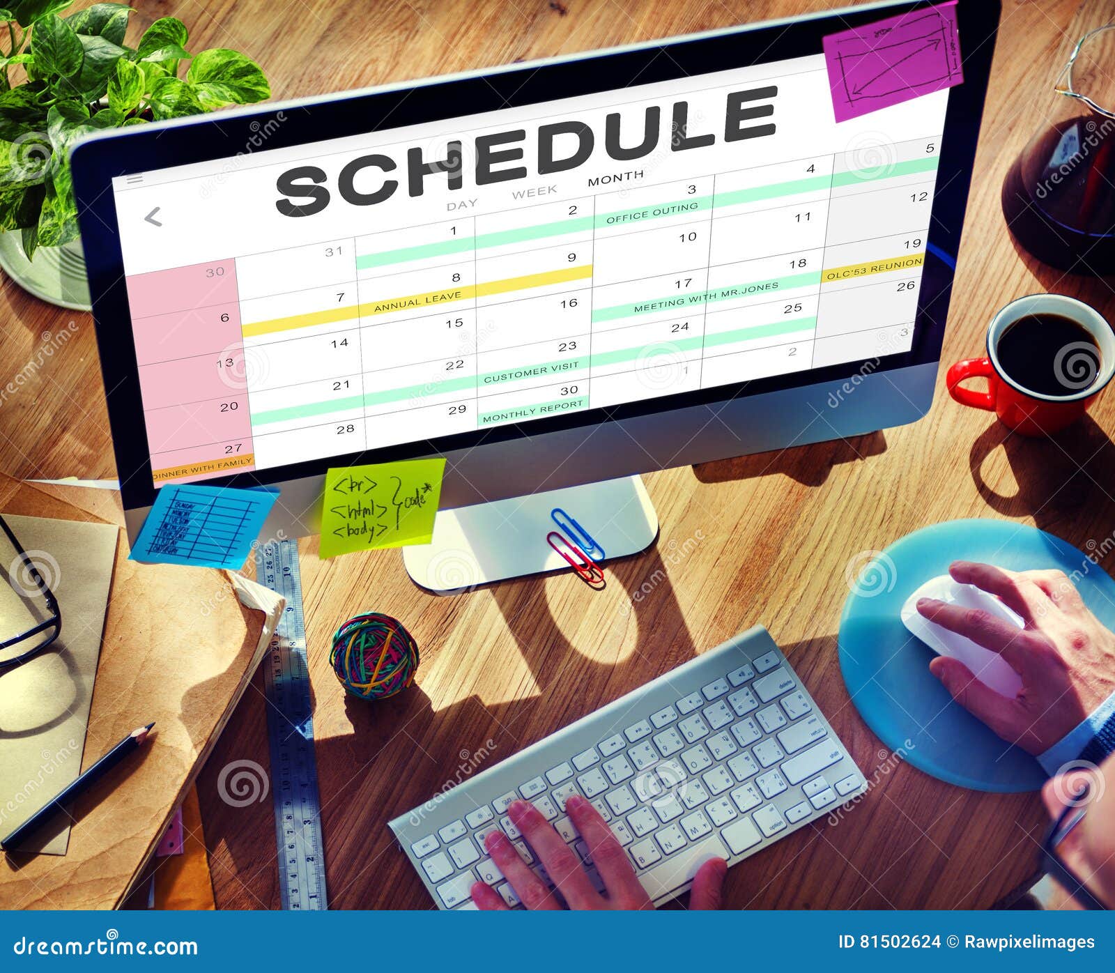Schedule Activity Calendar Appointment Concept Stock Photo - Image of ...