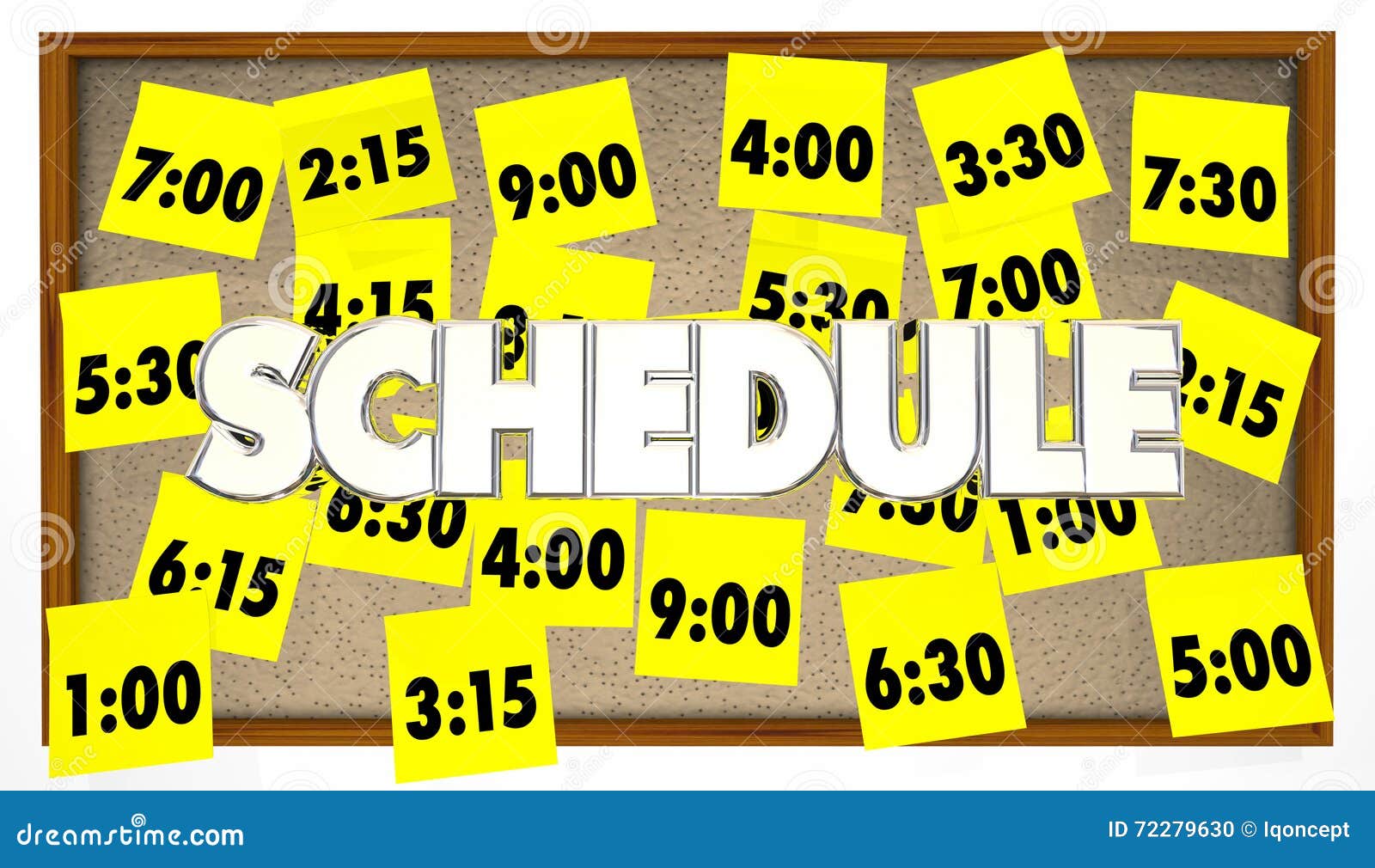 Schedule Appointments Sticky Notes Stock Illustration - Illustration of ...