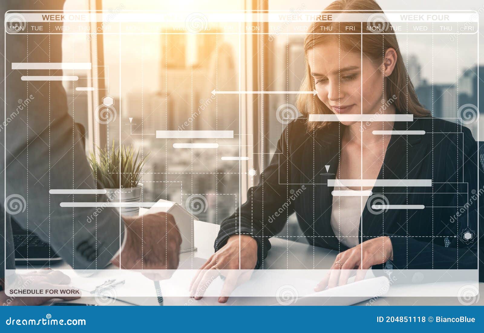 Schedule Business Planning and Project Management. Stock Photo - Image ...