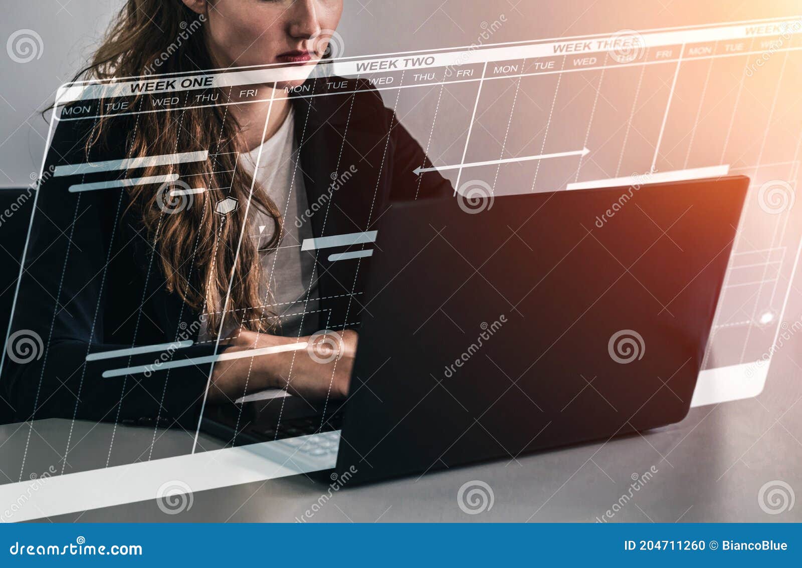 Schedule Business Planning and Project Management. Stock Photo - Image ...