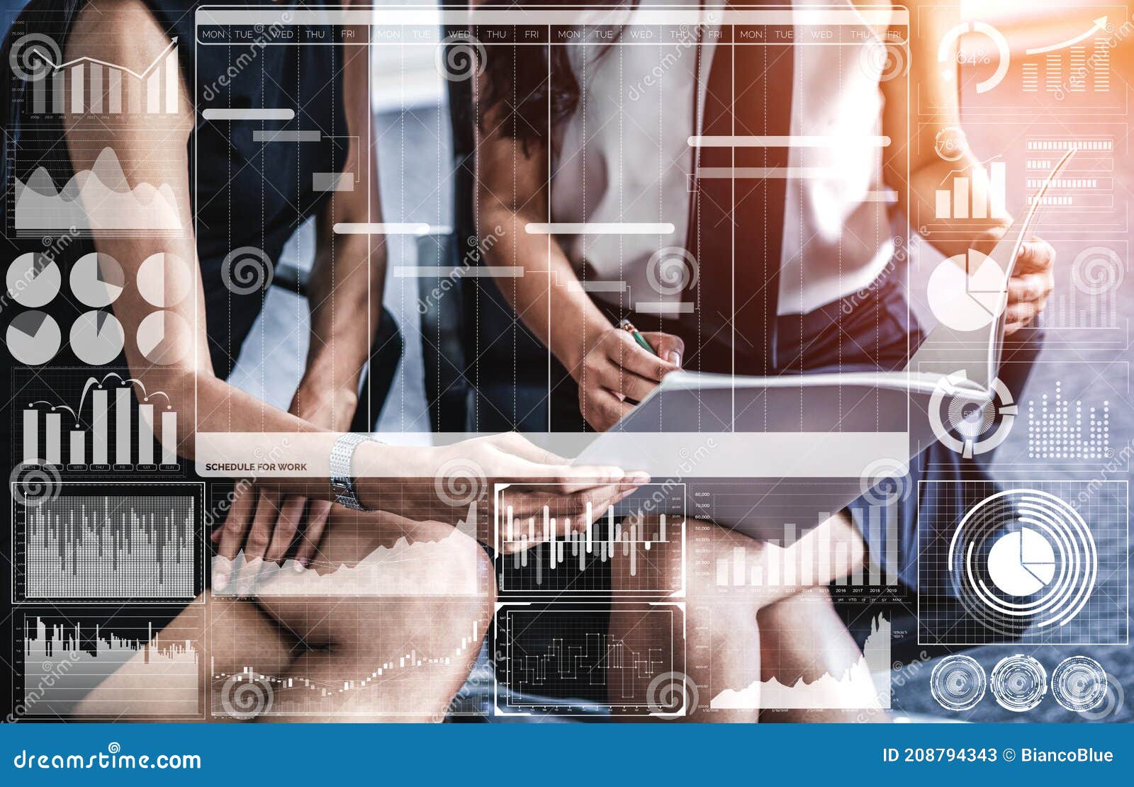 Schedule Business Planning and Project Management. Stock Image - Image ...