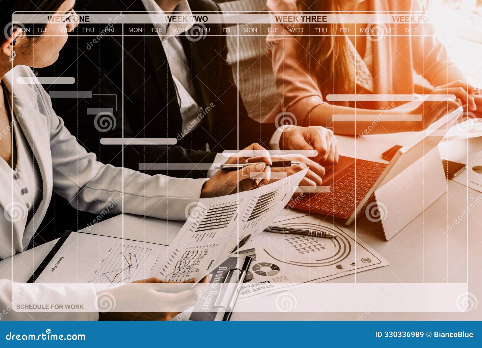 Schedule Business Planning and Project Management. Uds Stock Image ...