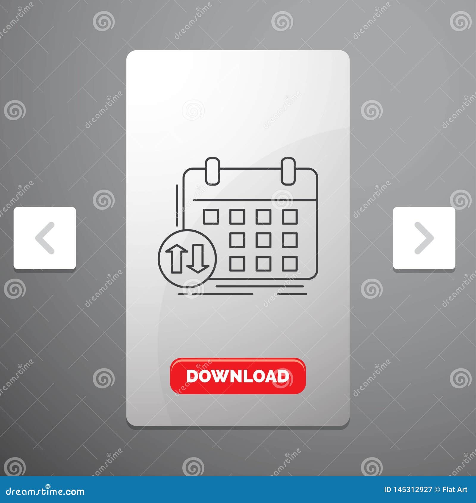Schedule, Classes, Timetable, Appointment, Event Line Icon in Carousal ...