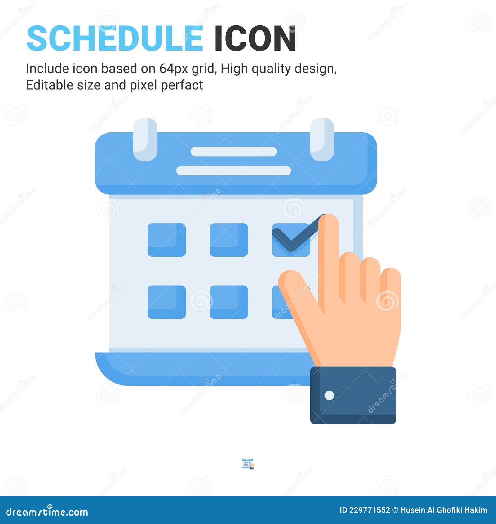 Schedule Complete Finish Single Icon Vector with Flat Style Isolated on ...