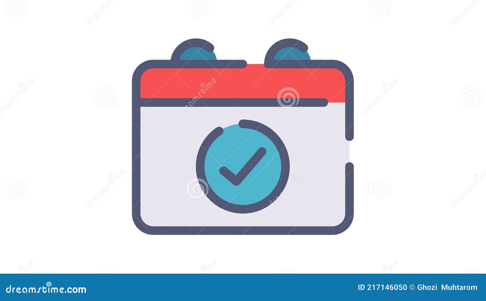 Schedule Complete Finish Single Isolated Icon with Single Isolated Icon ...