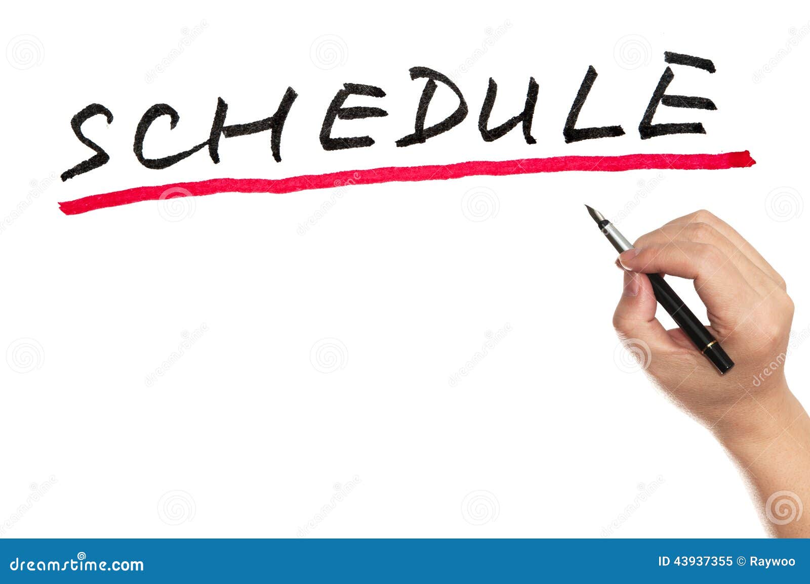 Schedule stock image. Image of text, handwriting, appointment - 43937355