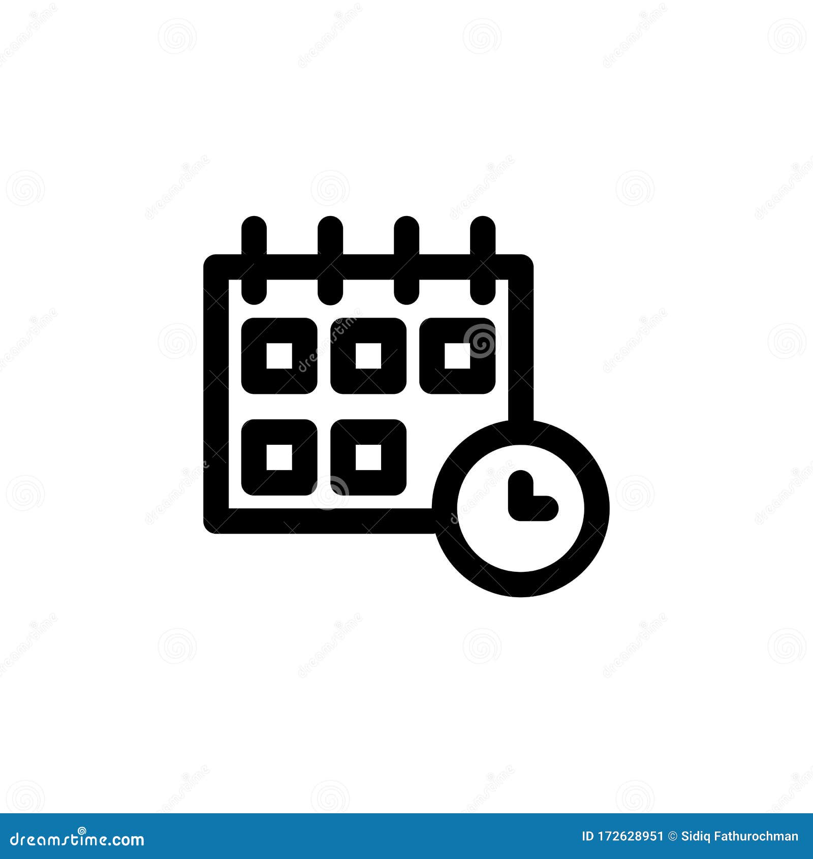 Schedule Icon stock vector. Illustration of almanac - 172628951
