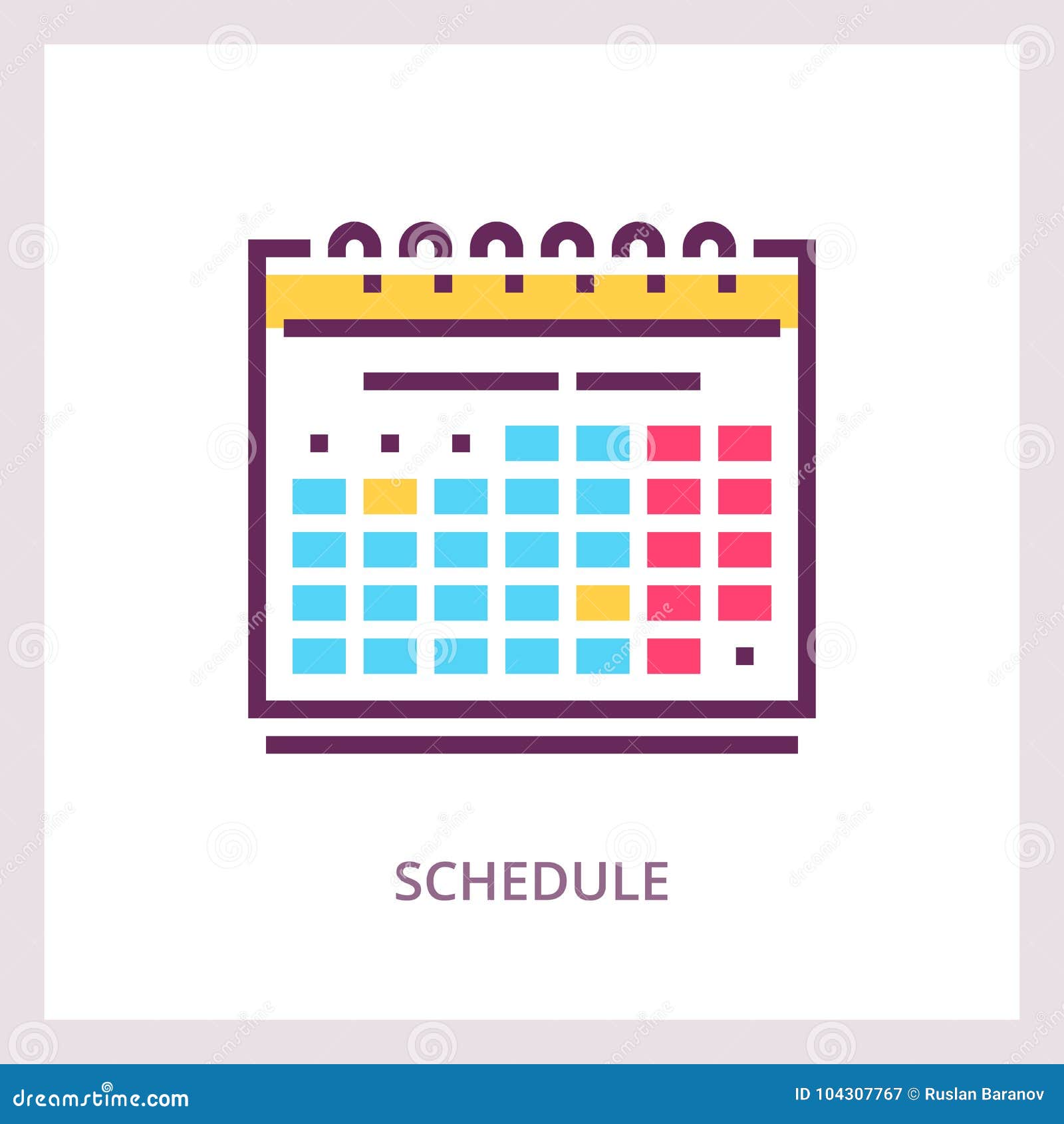 Schedule Icon. Planning and Timemanagment. Vector. Stock Illustration ...