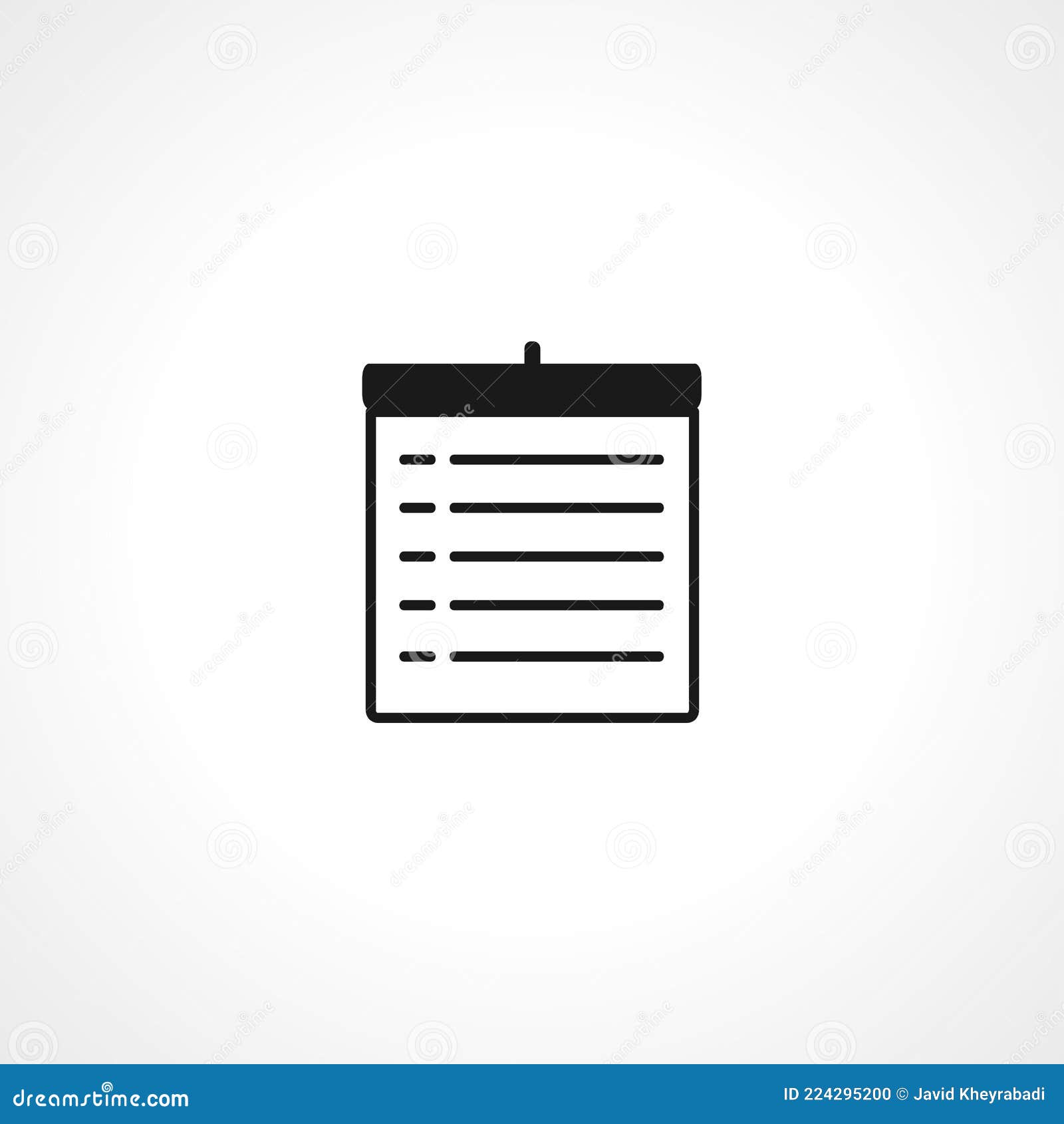 Schedule Icon. Schedule Isolated Simple Icon Stock Vector ...