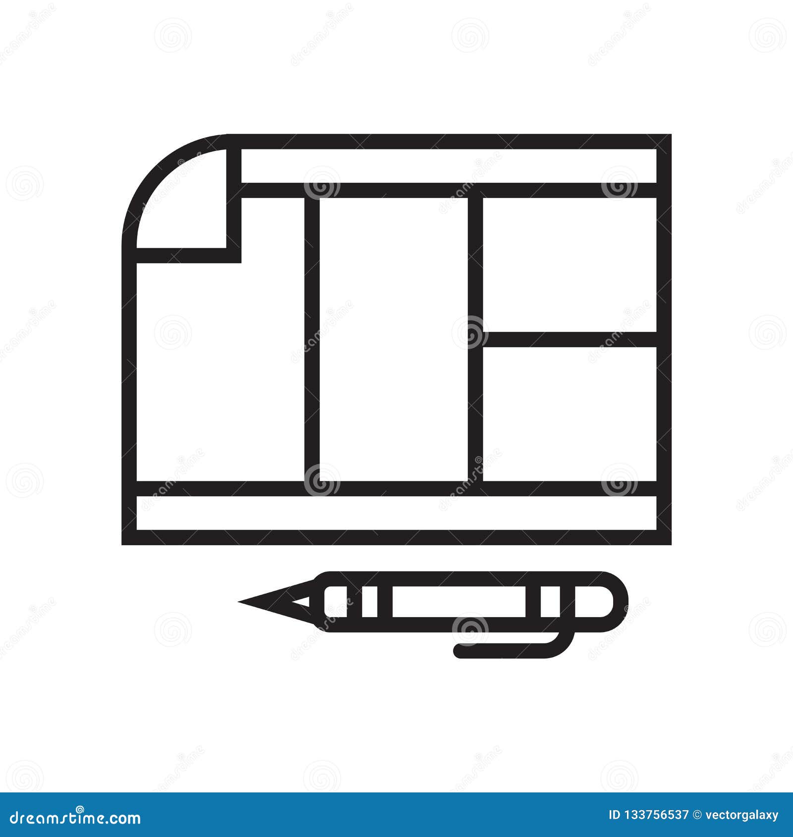 Schedule Icon Vector Sign and Symbol Isolated on White Background ...