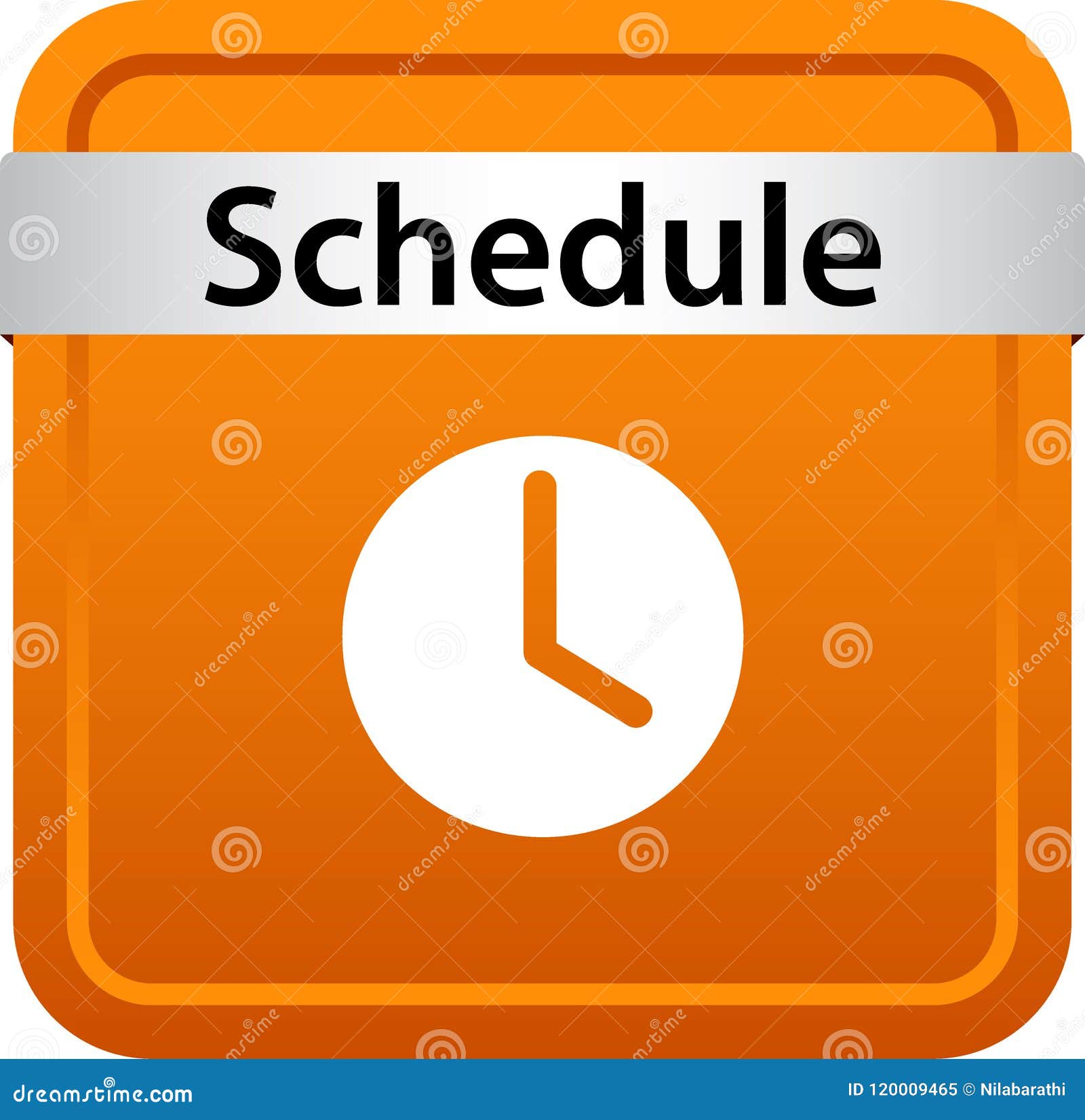 Schedule icon web button stock illustration. Illustration of design ...