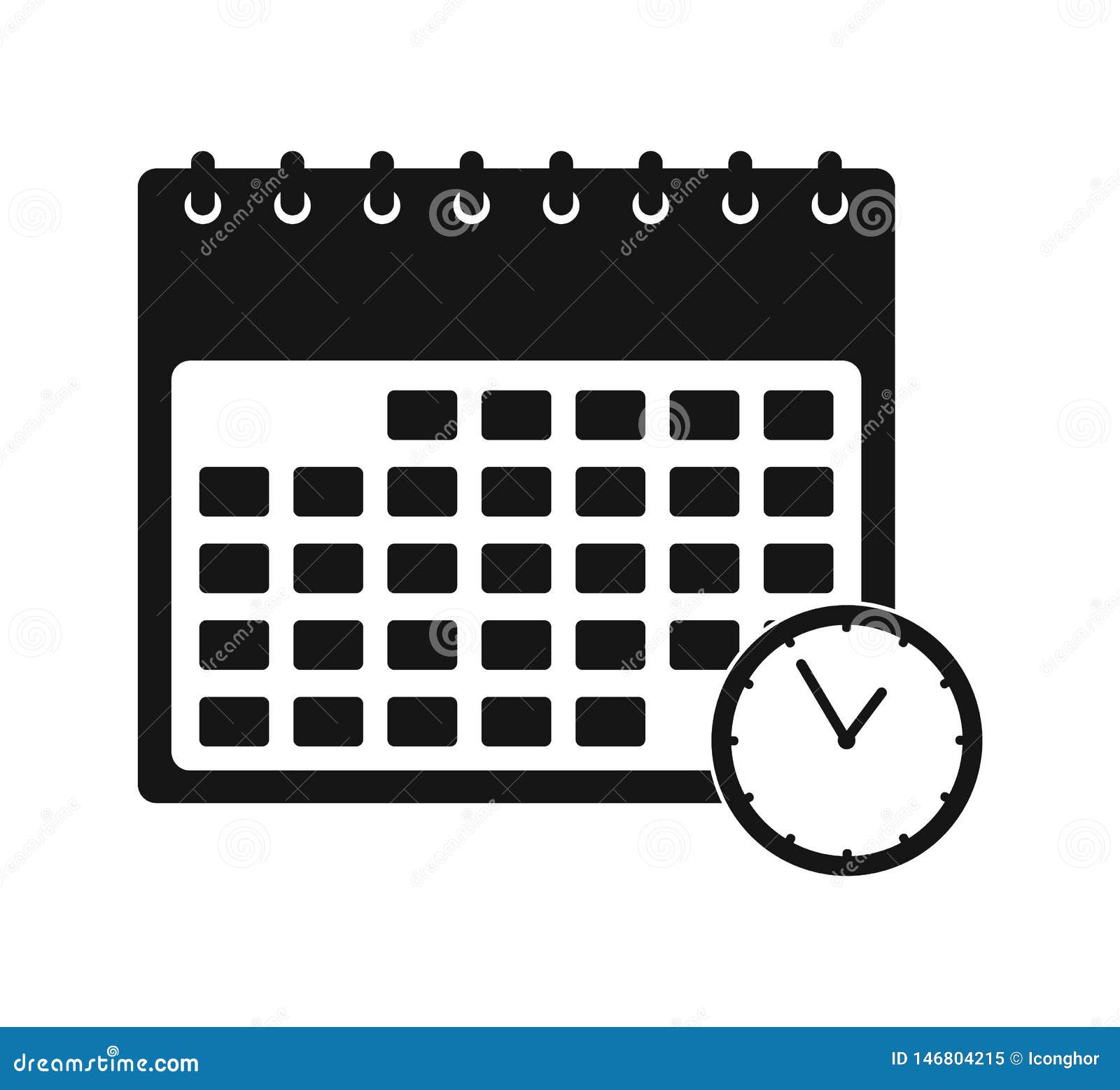 Schedule management icon. stock vector. Illustration of countdown ...