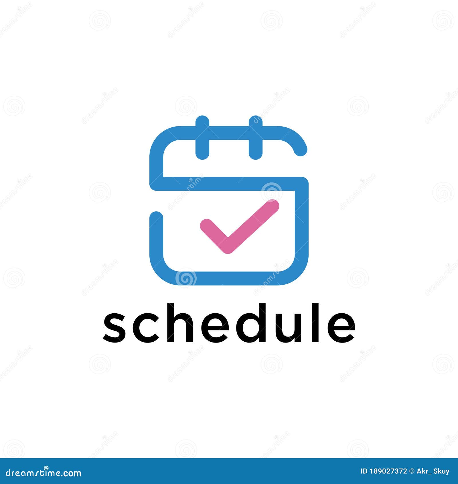 Schedule Modern Logo Design Template Stock Illustration - Illustration ...
