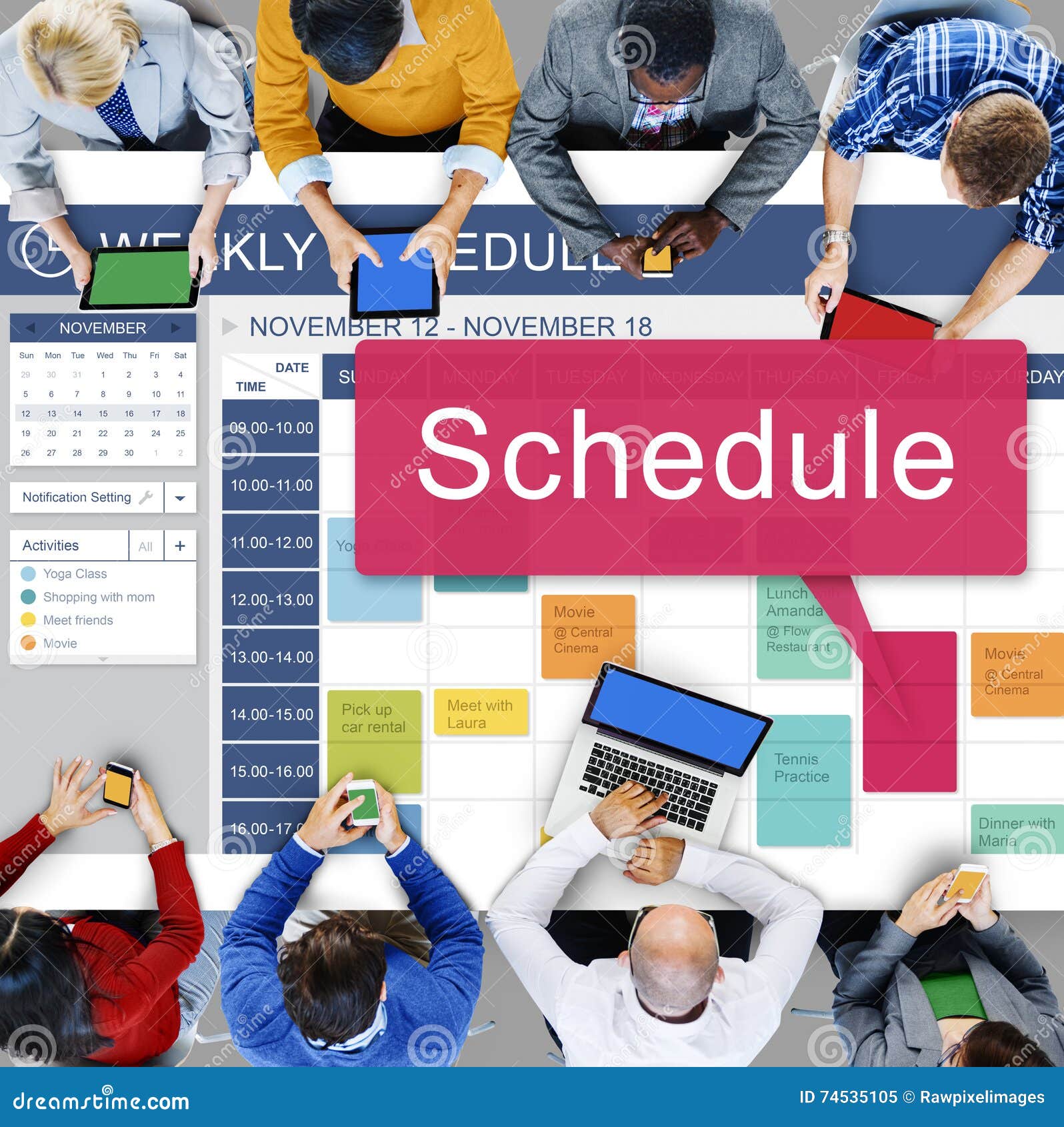 Schedule Organization Planning List To Do Concept Stock Image - Image ...