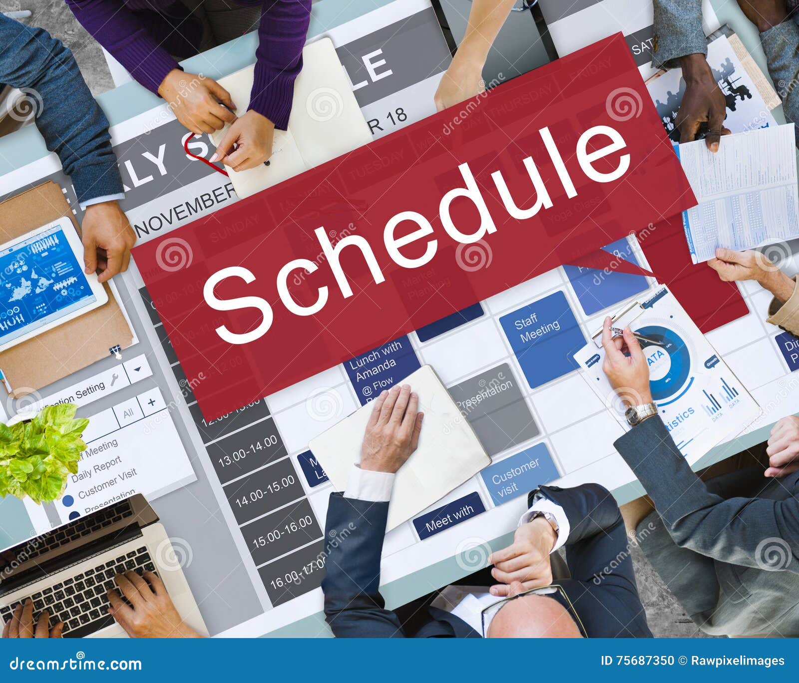Schedule Organization Planning List To Do Concept Stock Photo - Image ...