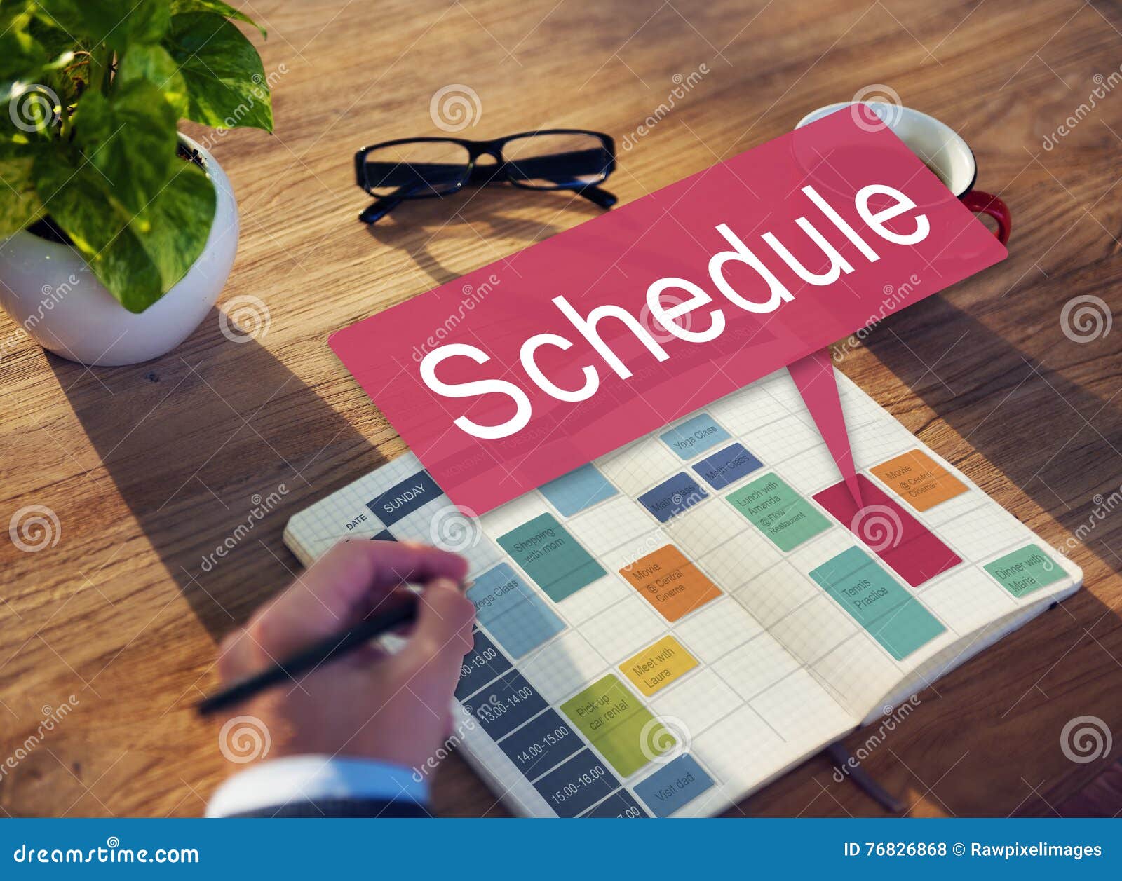 Schedule Organization Planning List To Do Concept Stock Photo - Image ...